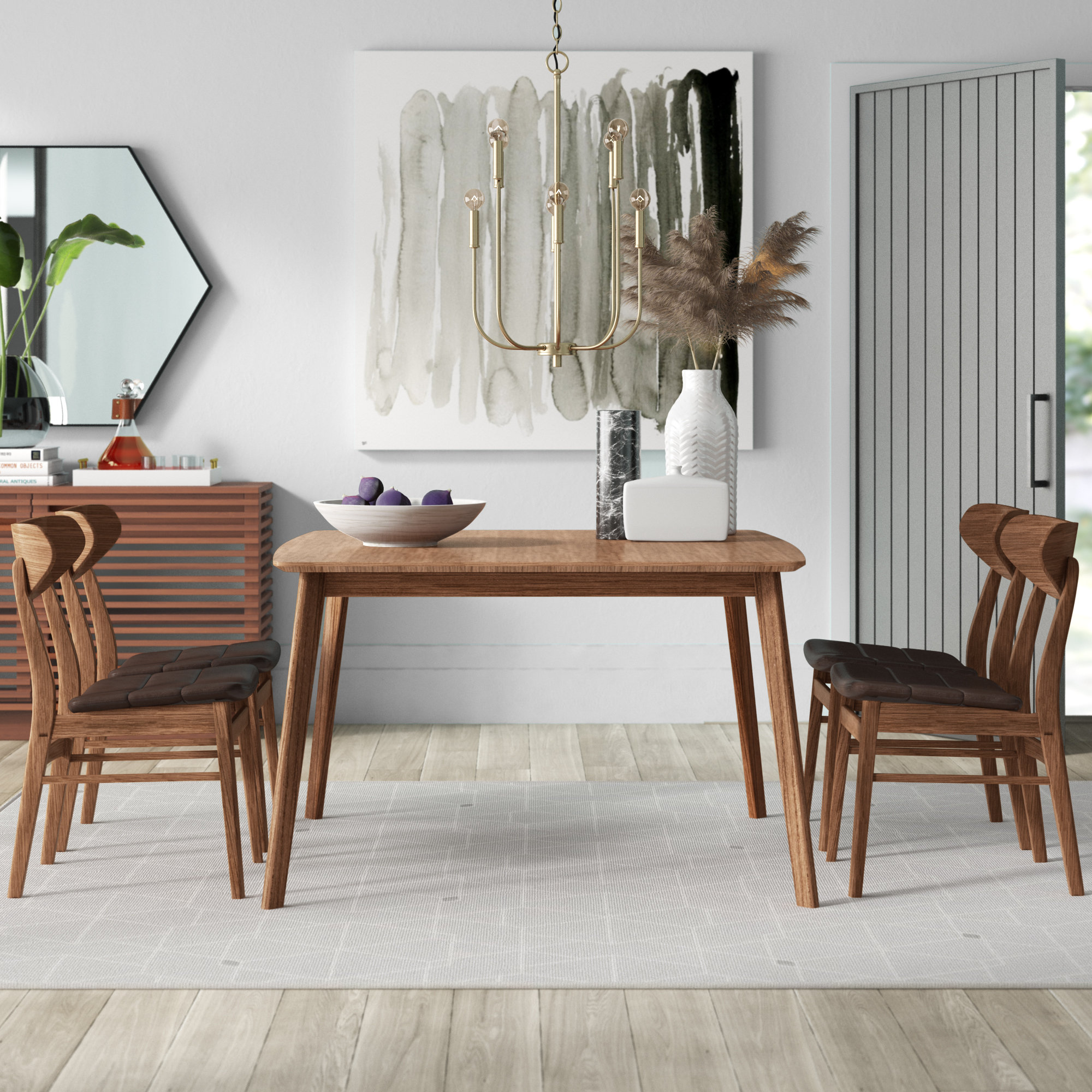 Mercury Row® Fullerton 4 - Person Dining Set & Reviews | Wayfair