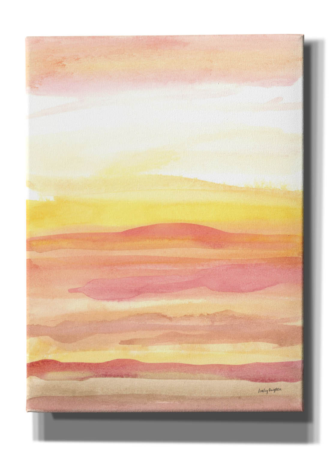 Epic Graffiti 'Pink Sunrise 1' by Haley Knighten Canvas Wall Art, 40" x ...