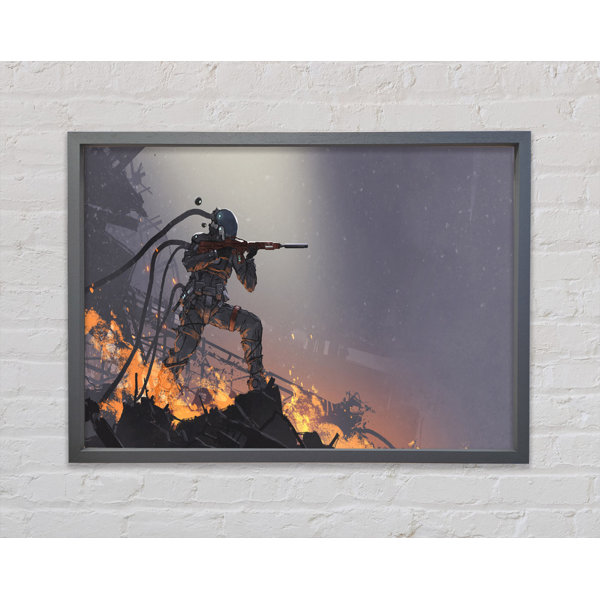 Bright Star The Fiery Gunman - Single Picture Frame Print on Canvas ...