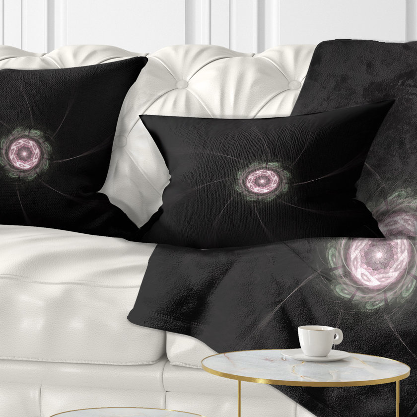 Design Art Small Radial Fractal Flower in Light Purple - Floral Printed ...