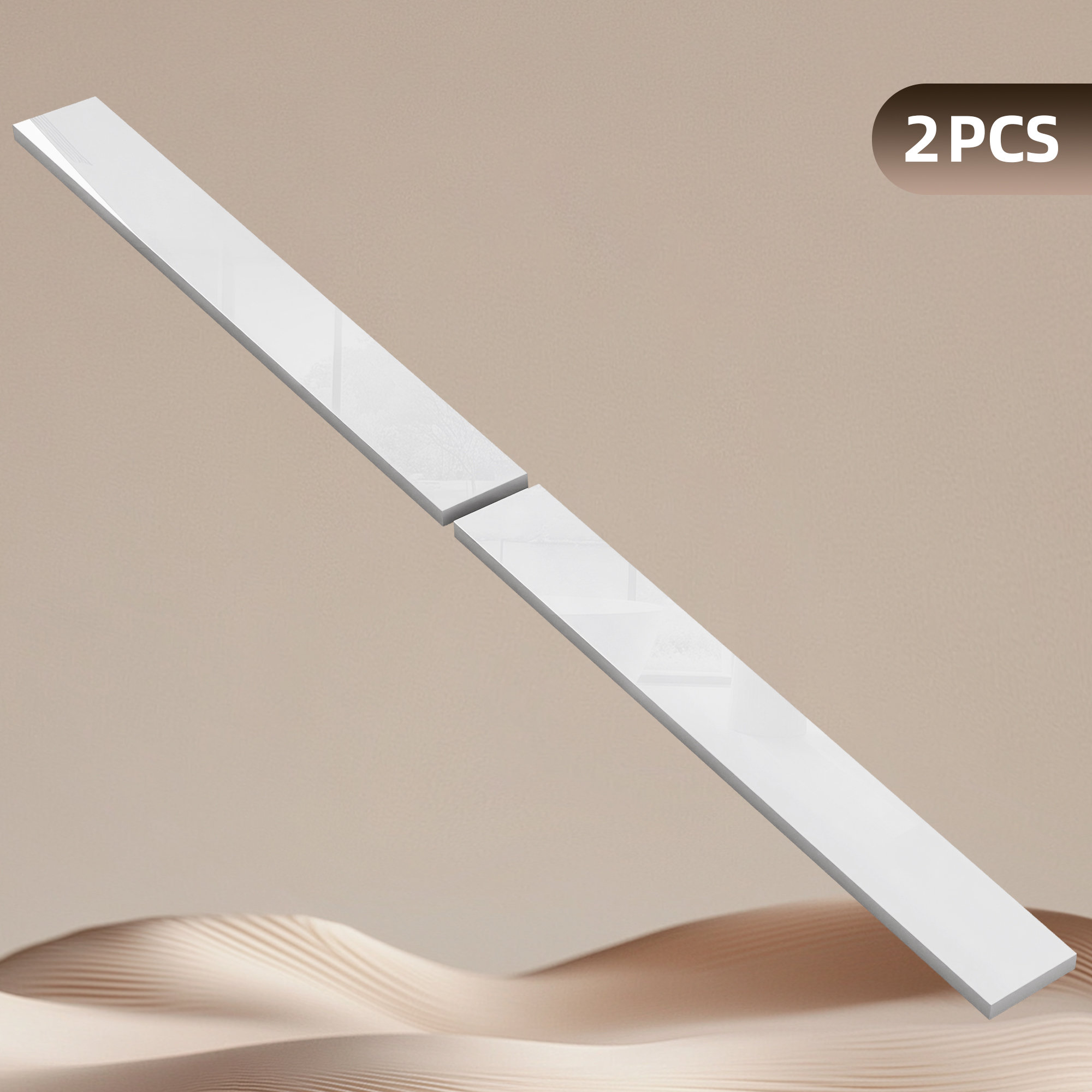 GETPRO 72'' W X 4'' H Solid Surface White Backsplash Polished ...