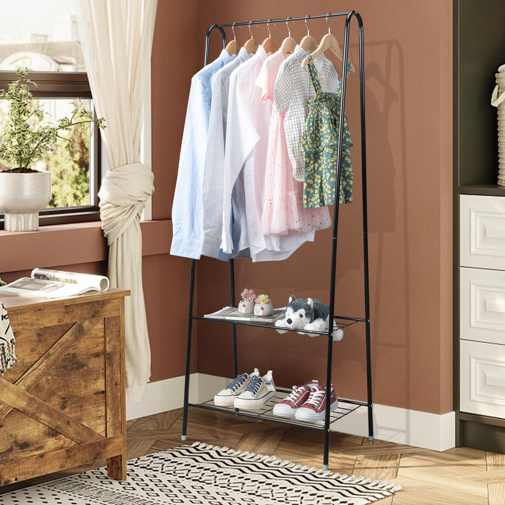 Rebrilliant Ashbury 62.99'' Metal Clothes Rack & Reviews | Wayfair