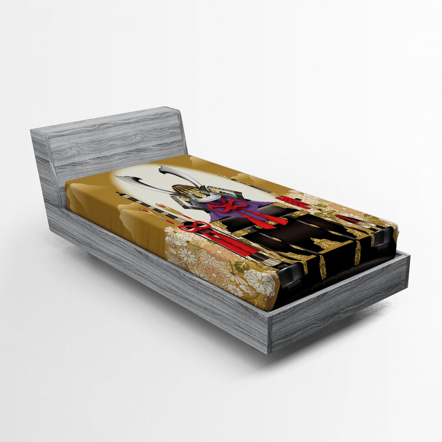 Ambesonne Japanese Microfiber Fitted Sheet | Wayfair