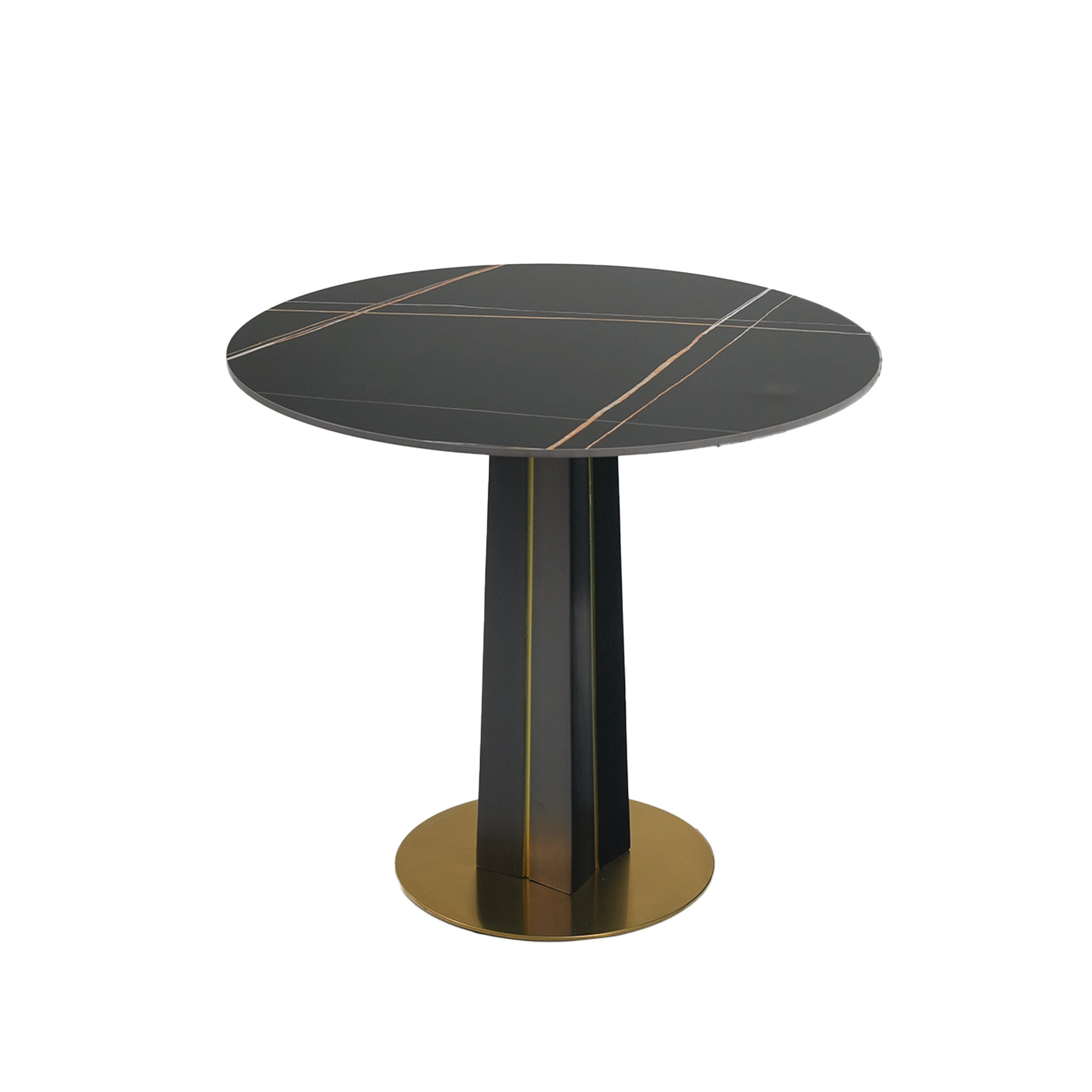 Wrought Studio™ Modern Round Negotiation Table - 85Cm Sintered Stone ...