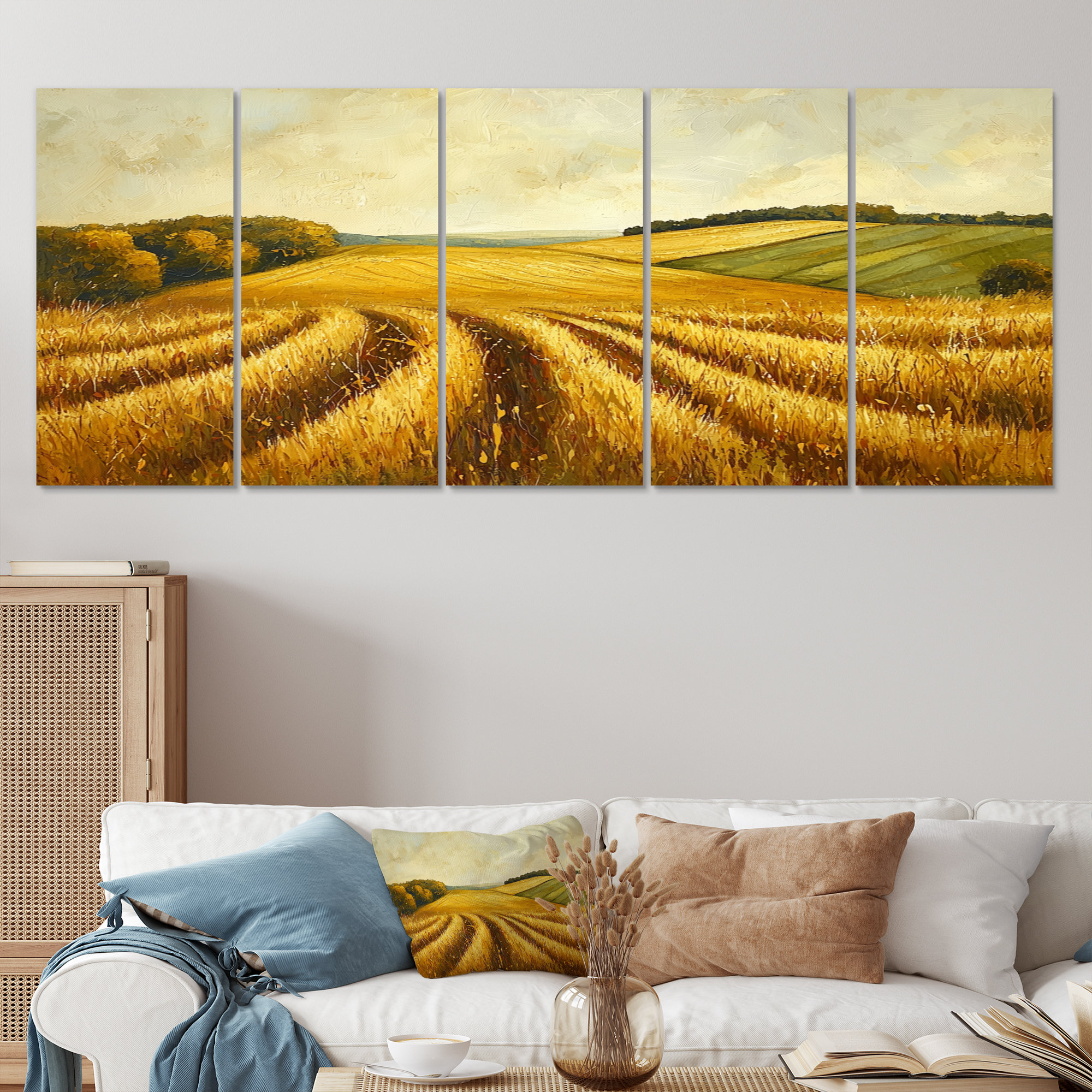 Ophelia & Co. Countryside Golden Fields In Autumn III - Countryside ...