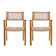 Bayou Breeze Cimora Rope Woven Acacia Wood Dining Chairs | Wayfair