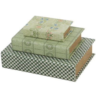 Lark Manor 3 Piece Solid Wood Book Box Set | Wayfair