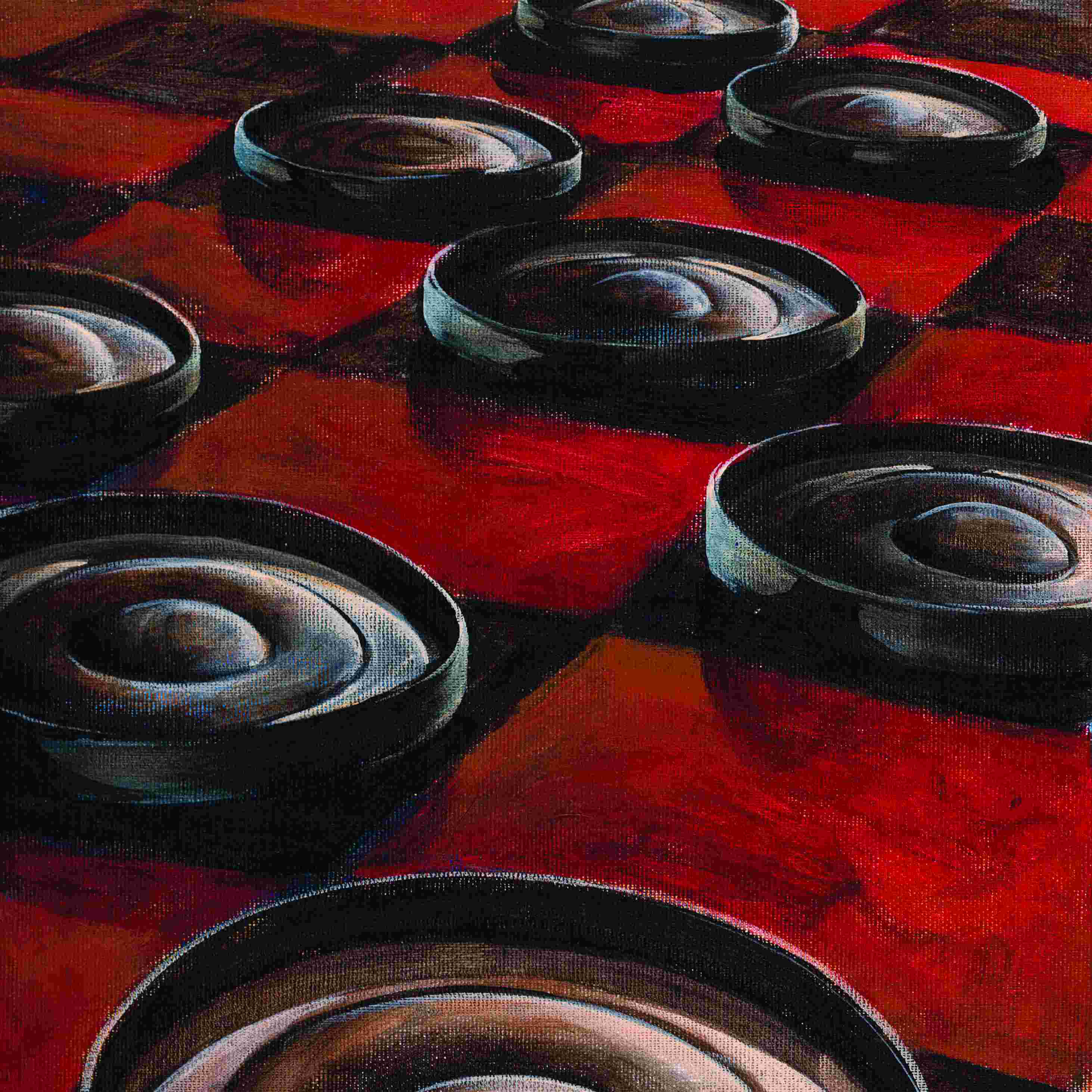 Wrought Studio™ Checkers - Wrapped Canvas Graphic Art | Wayfair