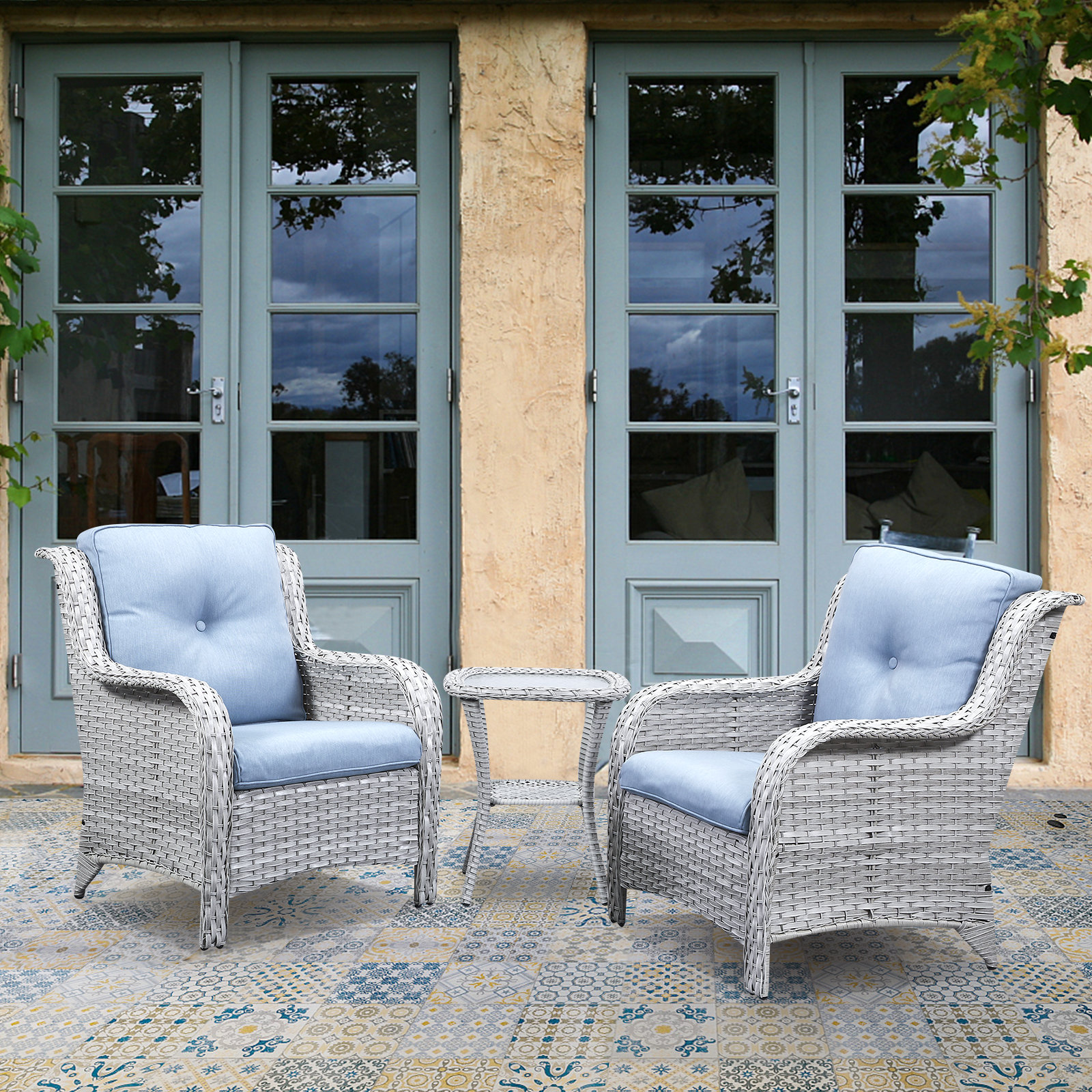 Winston Porter Tonry Wicker Outdoor Lounge Chair | Wayfair