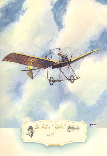 Buyenlarge 'The Fokker Spider, 1912' by Charles H. Hubbell Painting ...