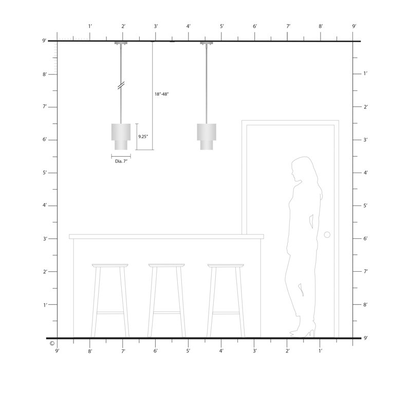 Wade Logan® Cebron 1 - Light Single Drum Pendant & Reviews | Wayfair