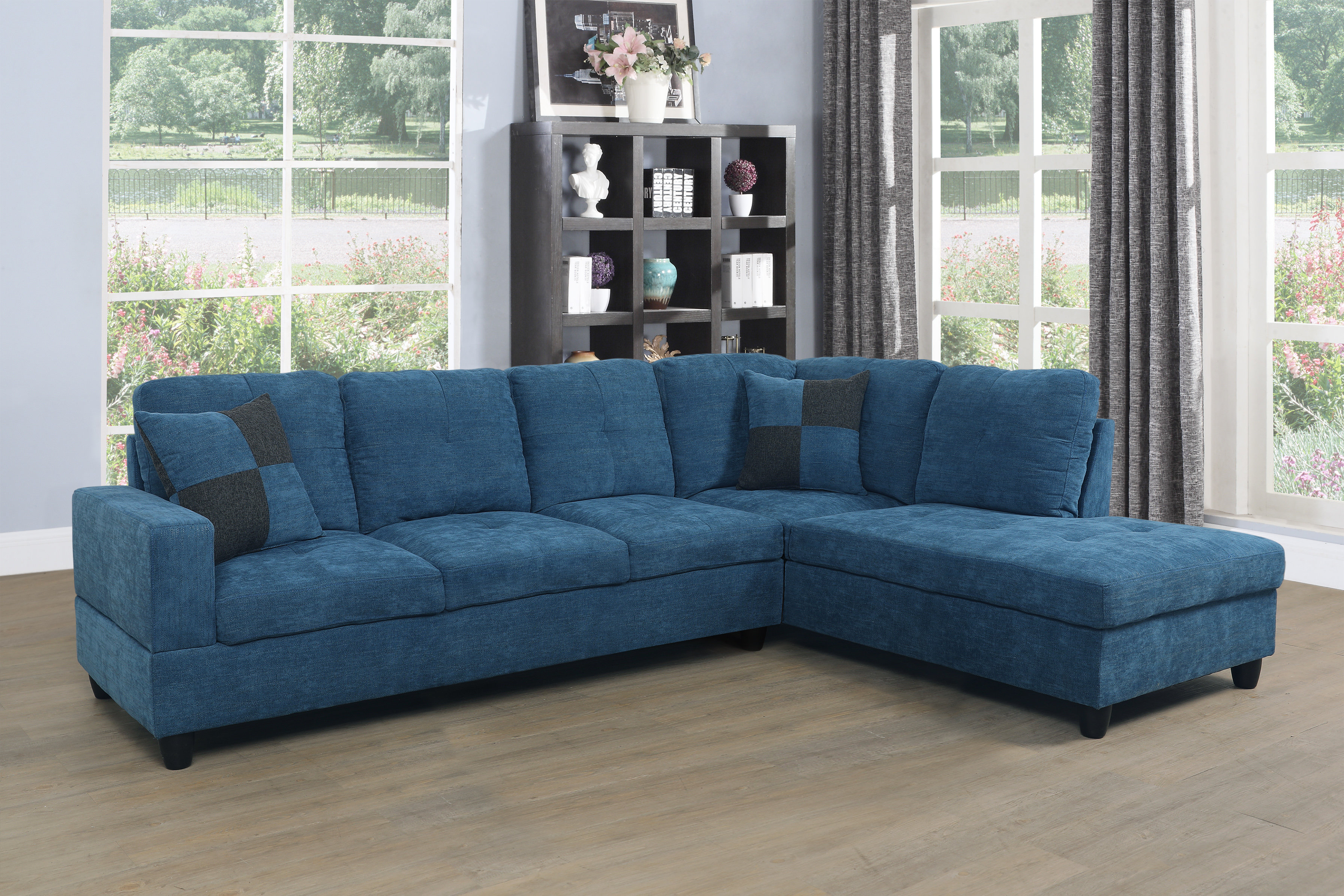 Latitude Run® Jemison 103.5" Wide Microfiber/Microsuede Right Hand ...