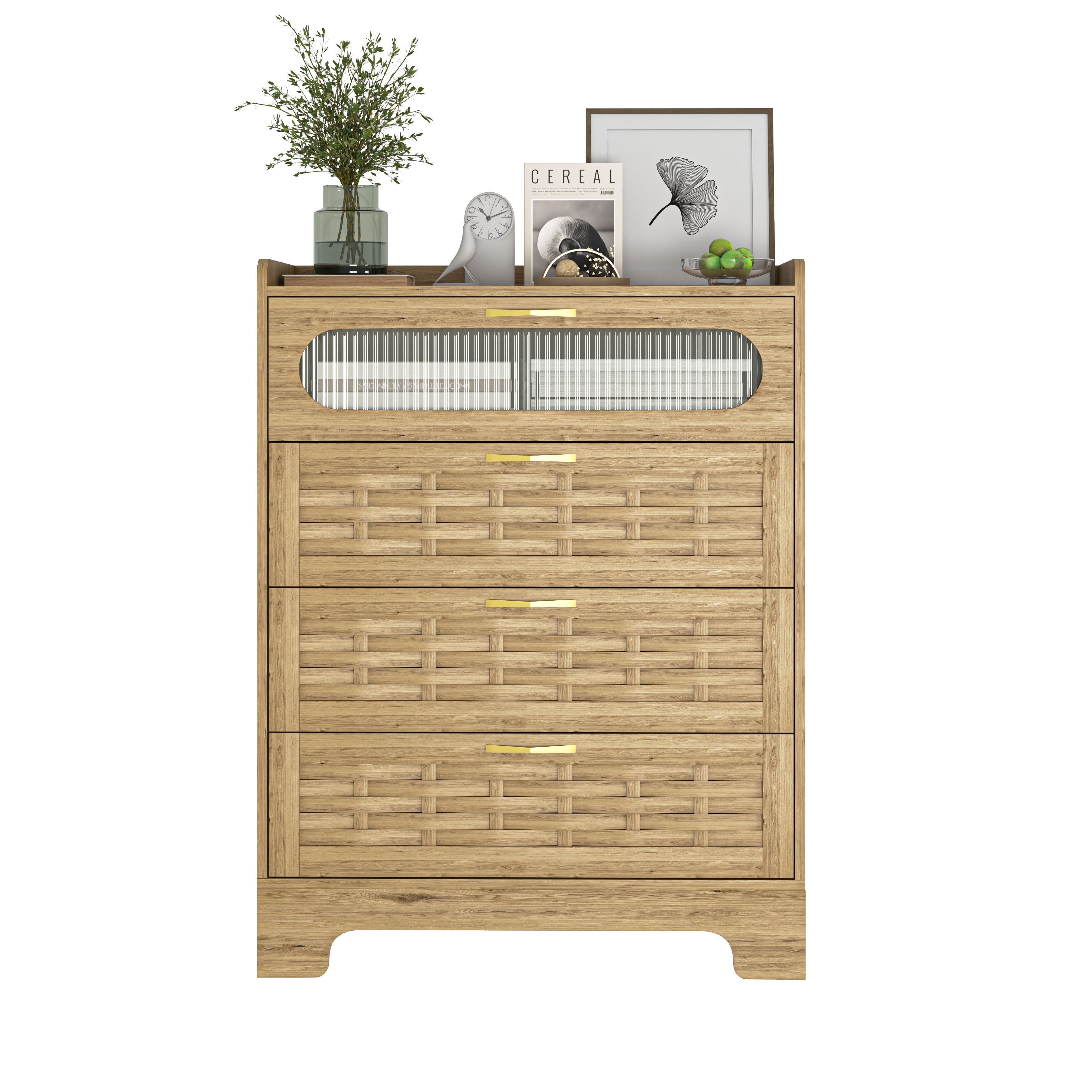Bay Isle Home™ Storage Cabinet, Wood Sideboard Buffet Storage With ...