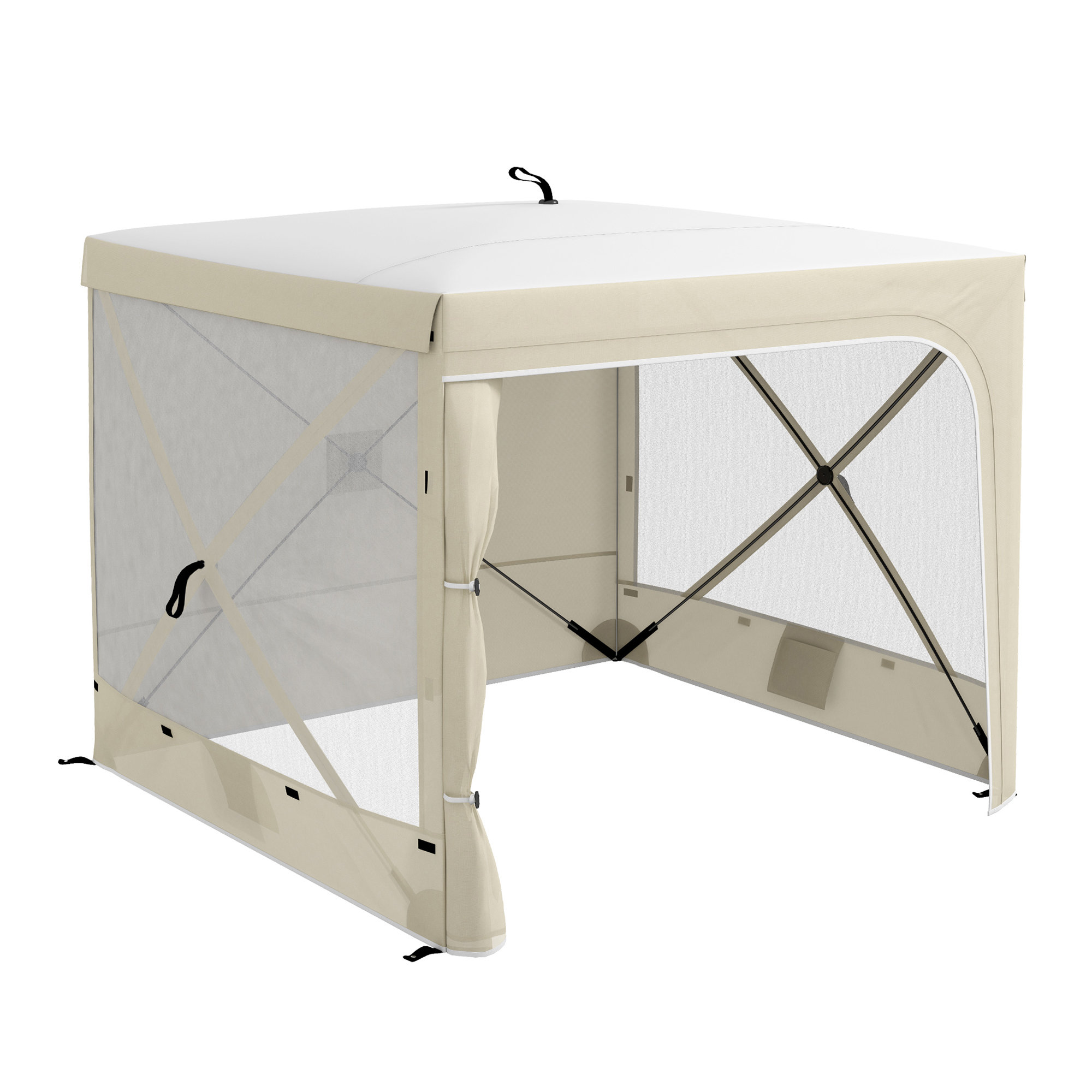 Vandia 6.89 Ft. W x 8 Ft. D Fiberglass Storage Canopy | Wayfair