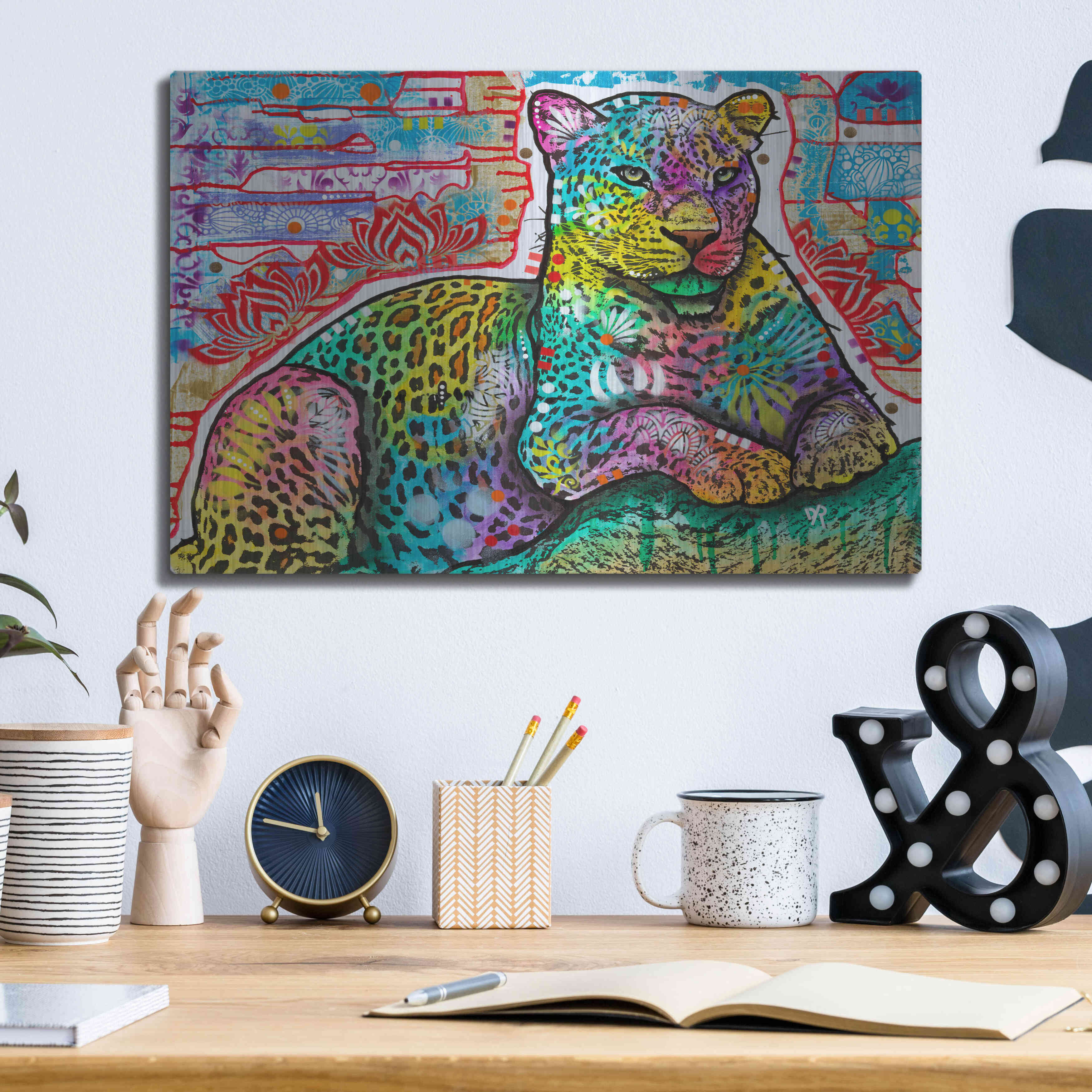 Bungalow Rose " Electric Leopard " by Dean Russo on Metal | Wayfair