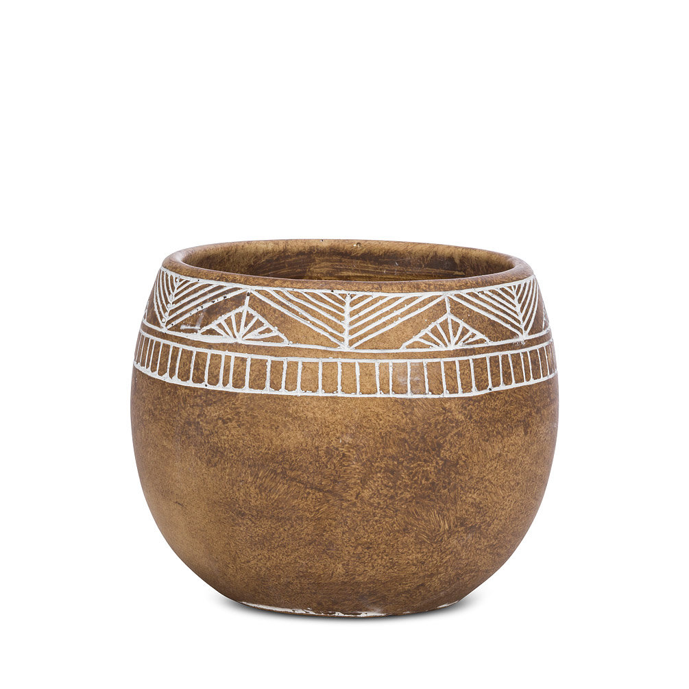 Union Rustic Pot with Tribal Band Planter | Wayfair