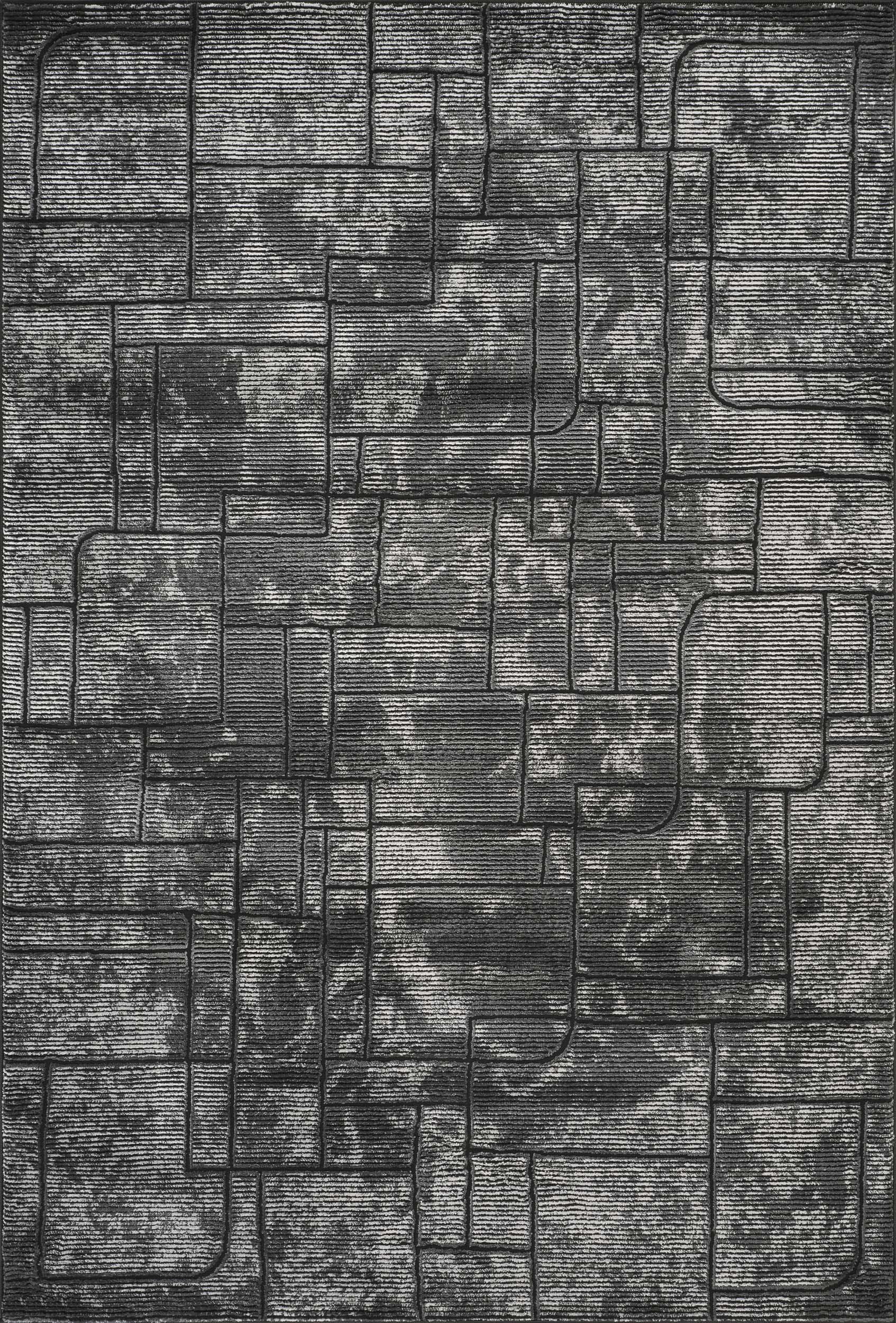 Metro Lane Denelda Living Room Area Rug Metallic Sheen Modern Cobble ...