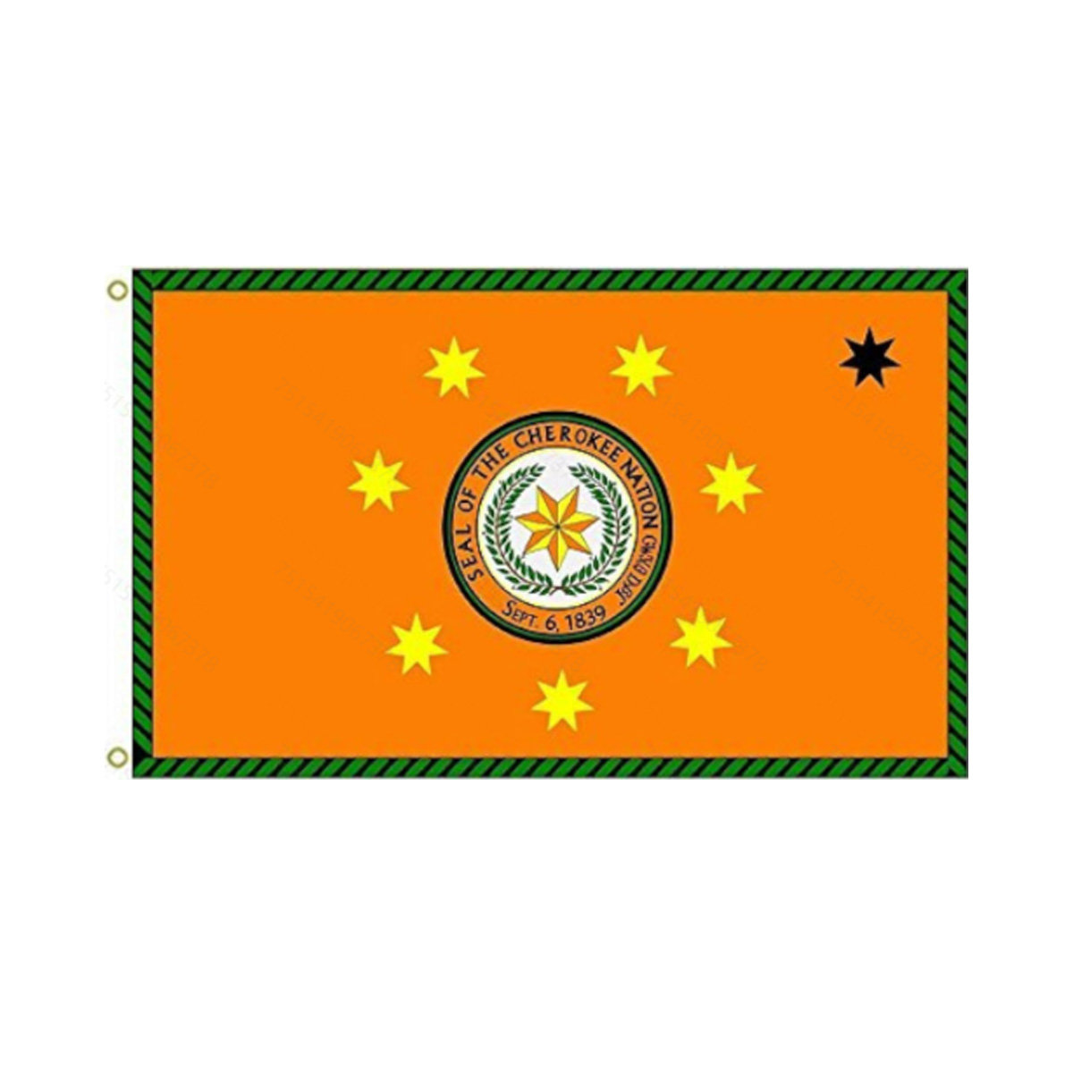 Arlmont & Co. Cherokee Tribe flag- 3x5ft Outdoor/Indoor Banner ...