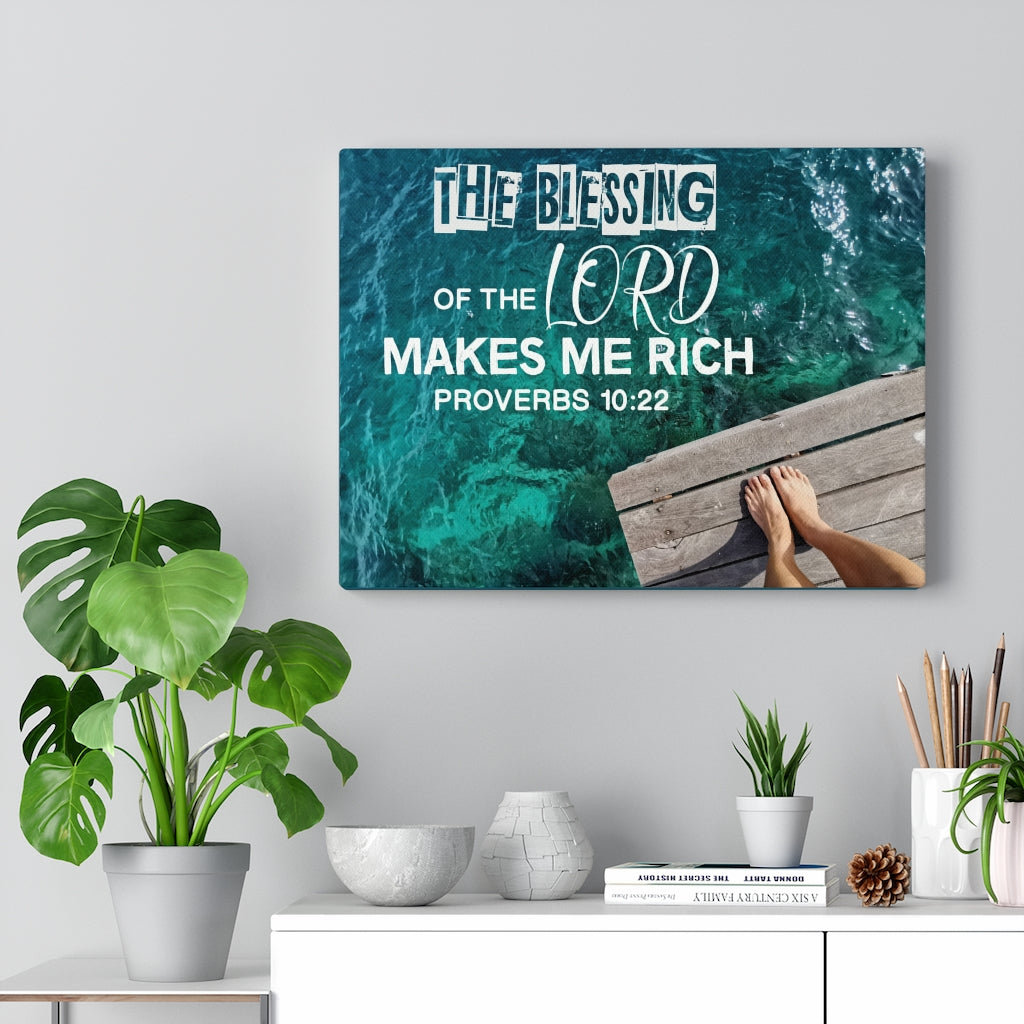 Trinx The Blessing Of The Lord Proverbs 10:22 Wall Art Bible Verse ...