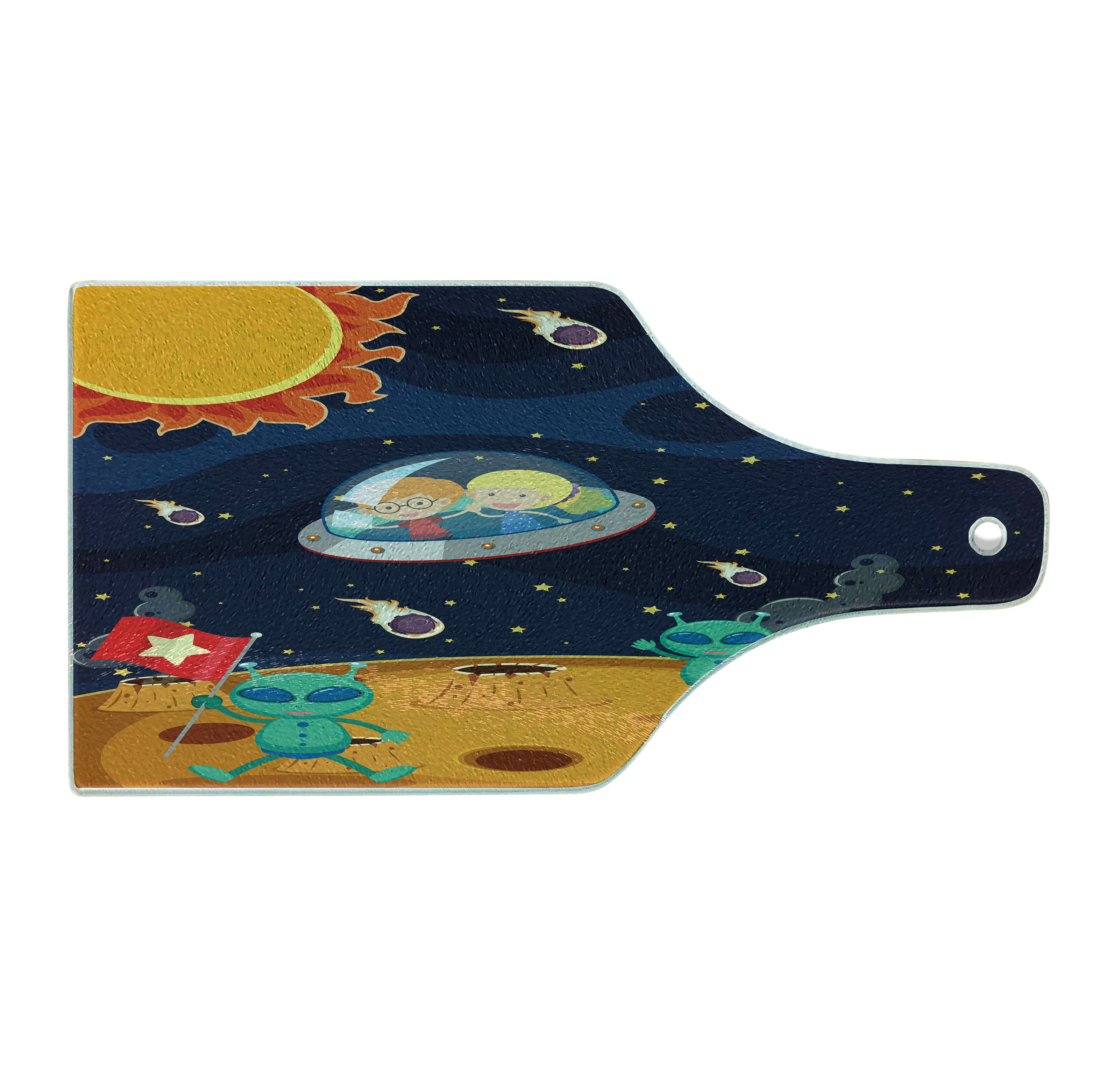 East Urban Home Glass Alien Cutting Board | Wayfair