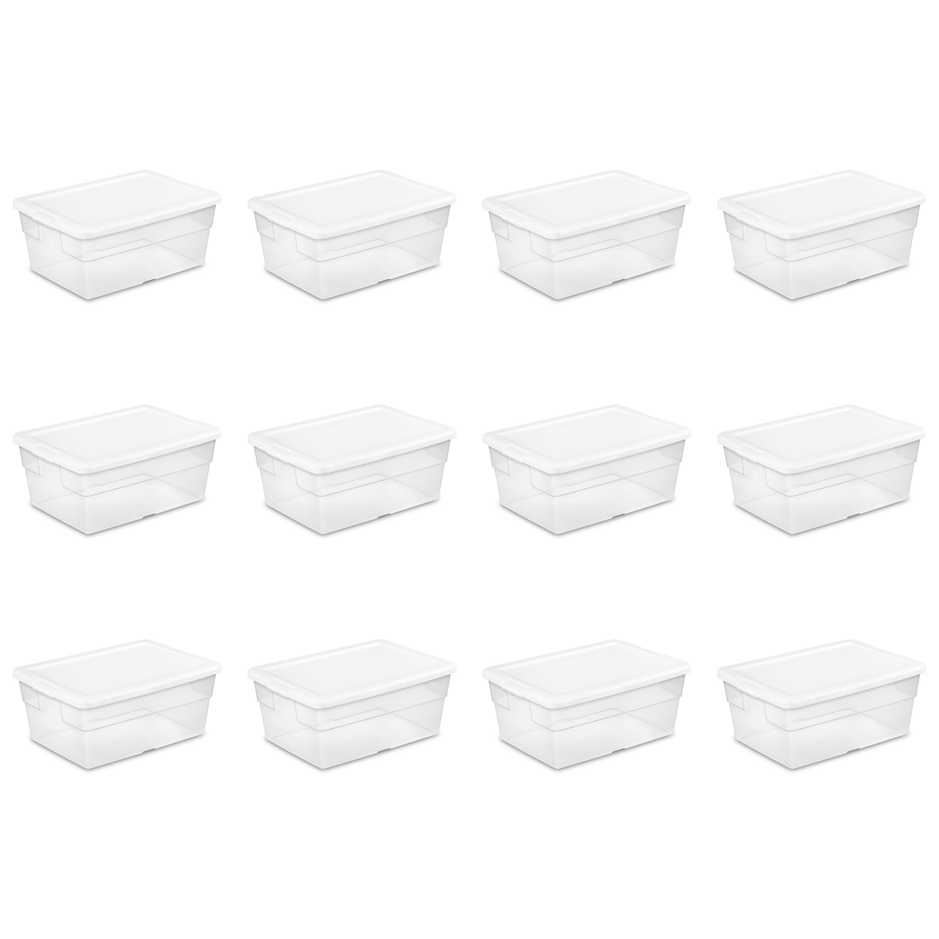 Sterilite Storage Box, Stackable Bin with Lid, Container Organizes ...
