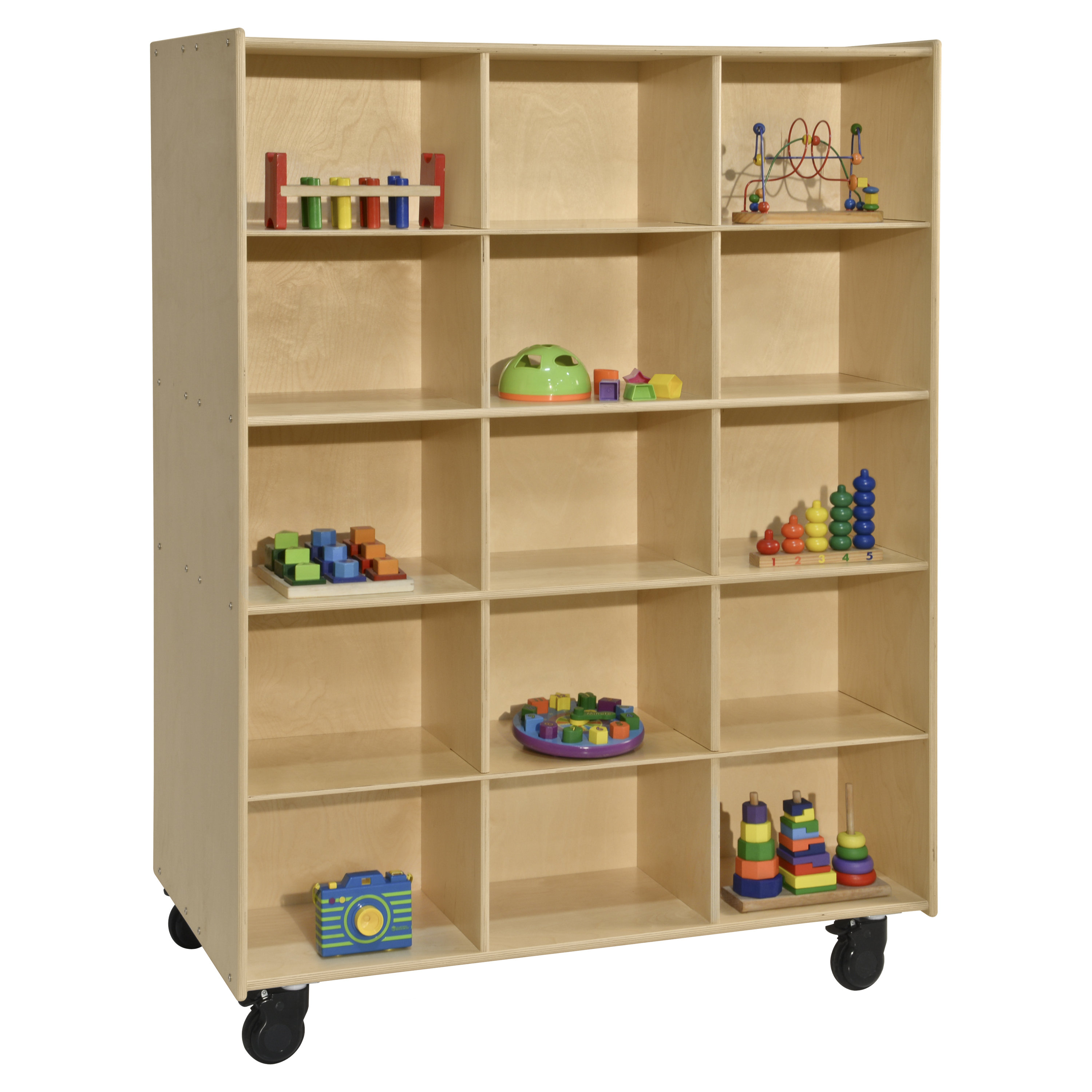 Wood Designs Contender Mobile Big Twin Cubby Storage- Assembled ...