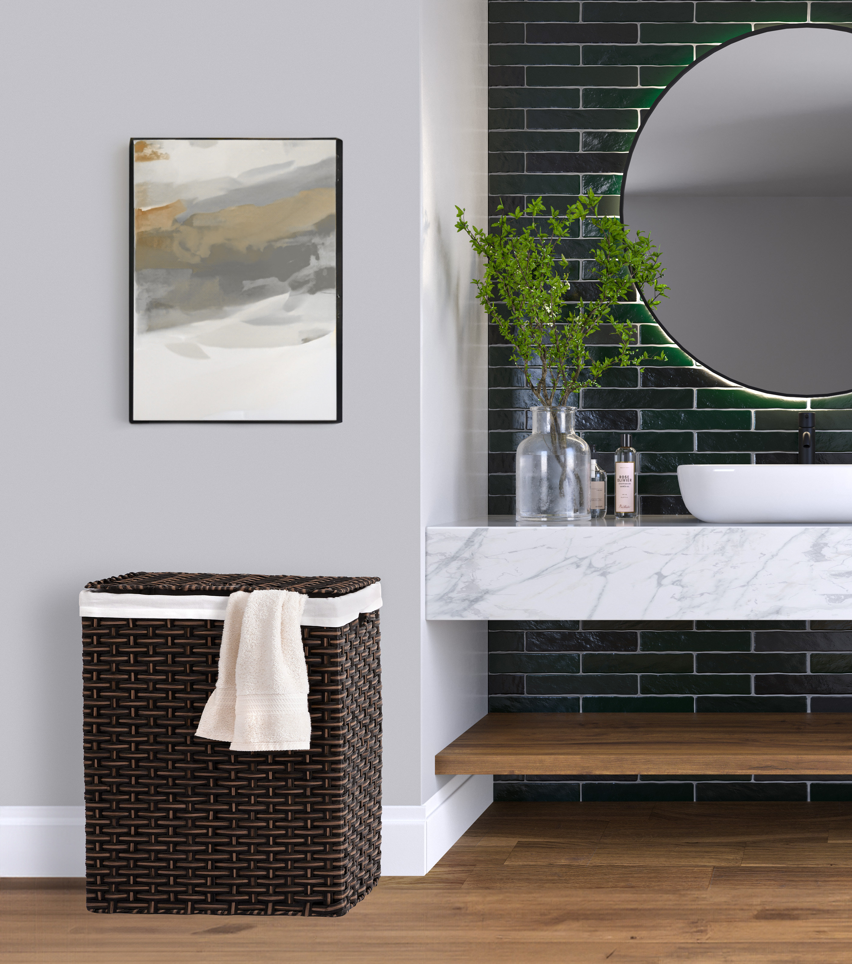 Seville Classics Handwoven Rectangle Laundry Hamper & Reviews | Wayfair