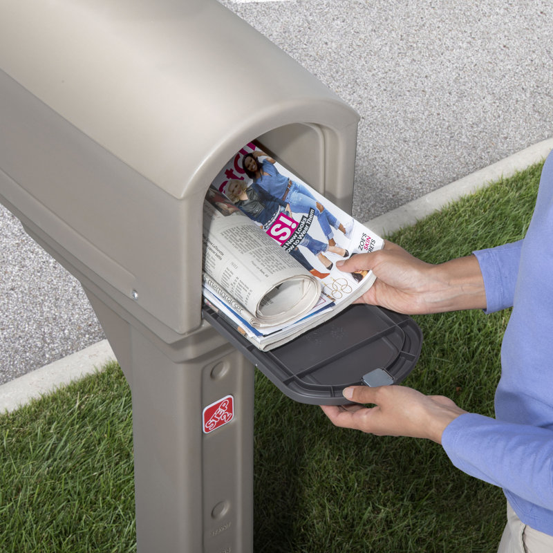 Step2 MailMaster Express Mocha Post Mounted Mailbox & Reviews | Wayfair