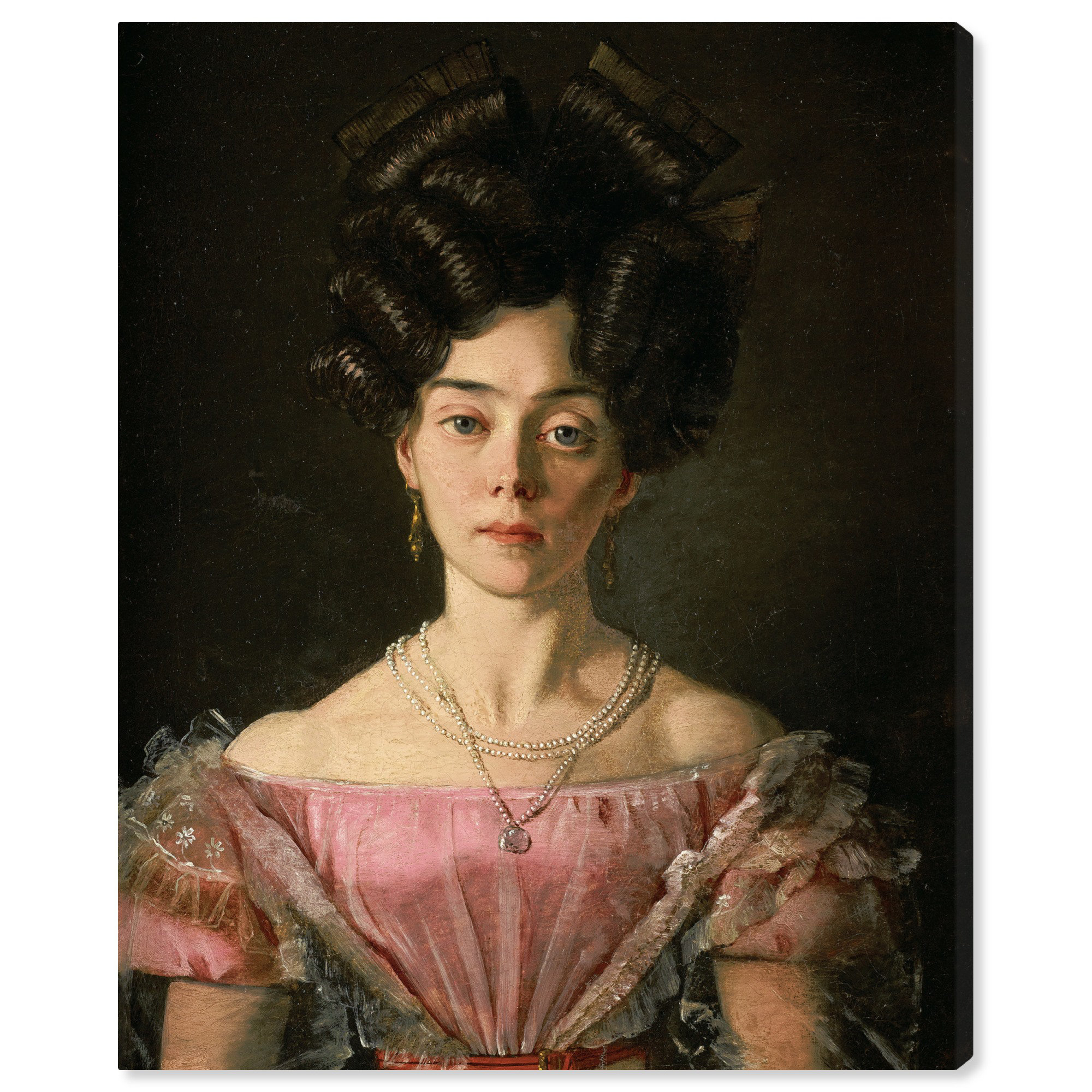 Art Remedy Young Lady Canvas Vintage Classic Portrait by Art Remedy ...