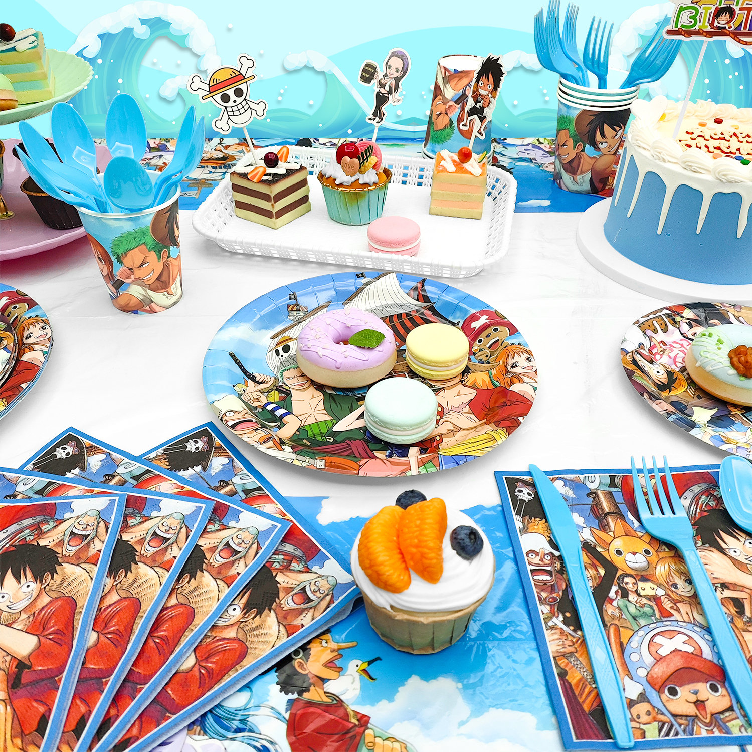 Lumcrajems One Piece Birthday Decorations for Kids,112pcs One Piece ...