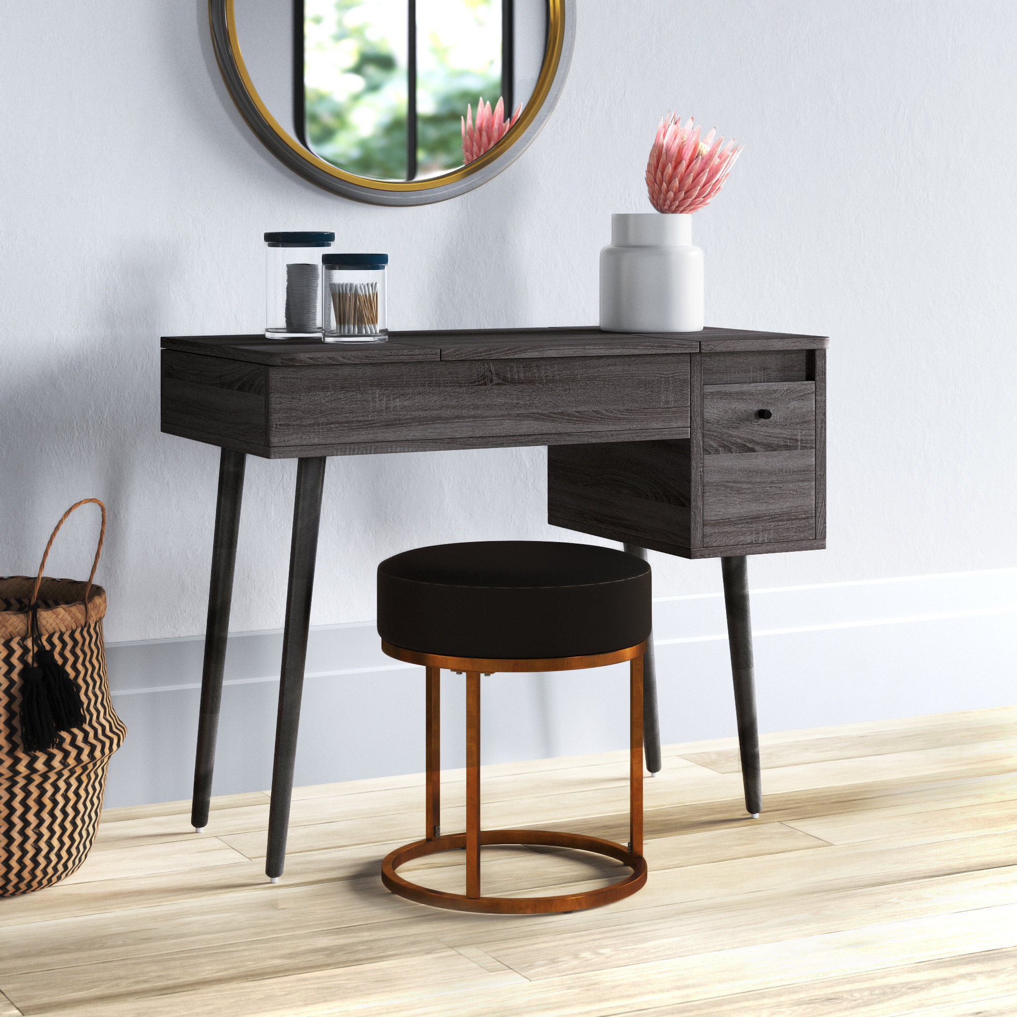Union Rustic Jeremyh Vanity with Mirror "& Reviews" | Wayfair