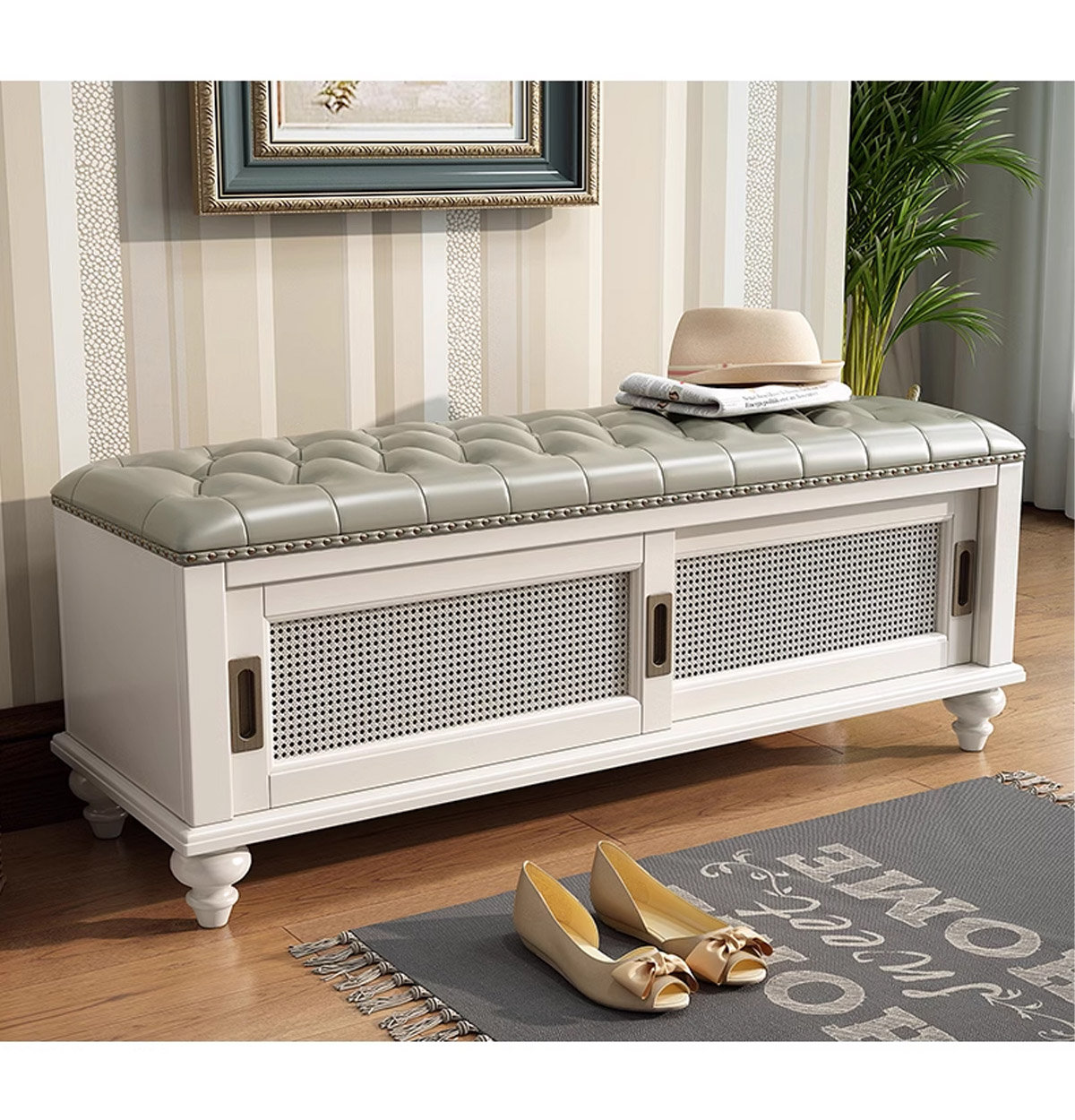 Rite Treasure 31.5" Rectangular Solid Wood Shoe Storage | Wayfair