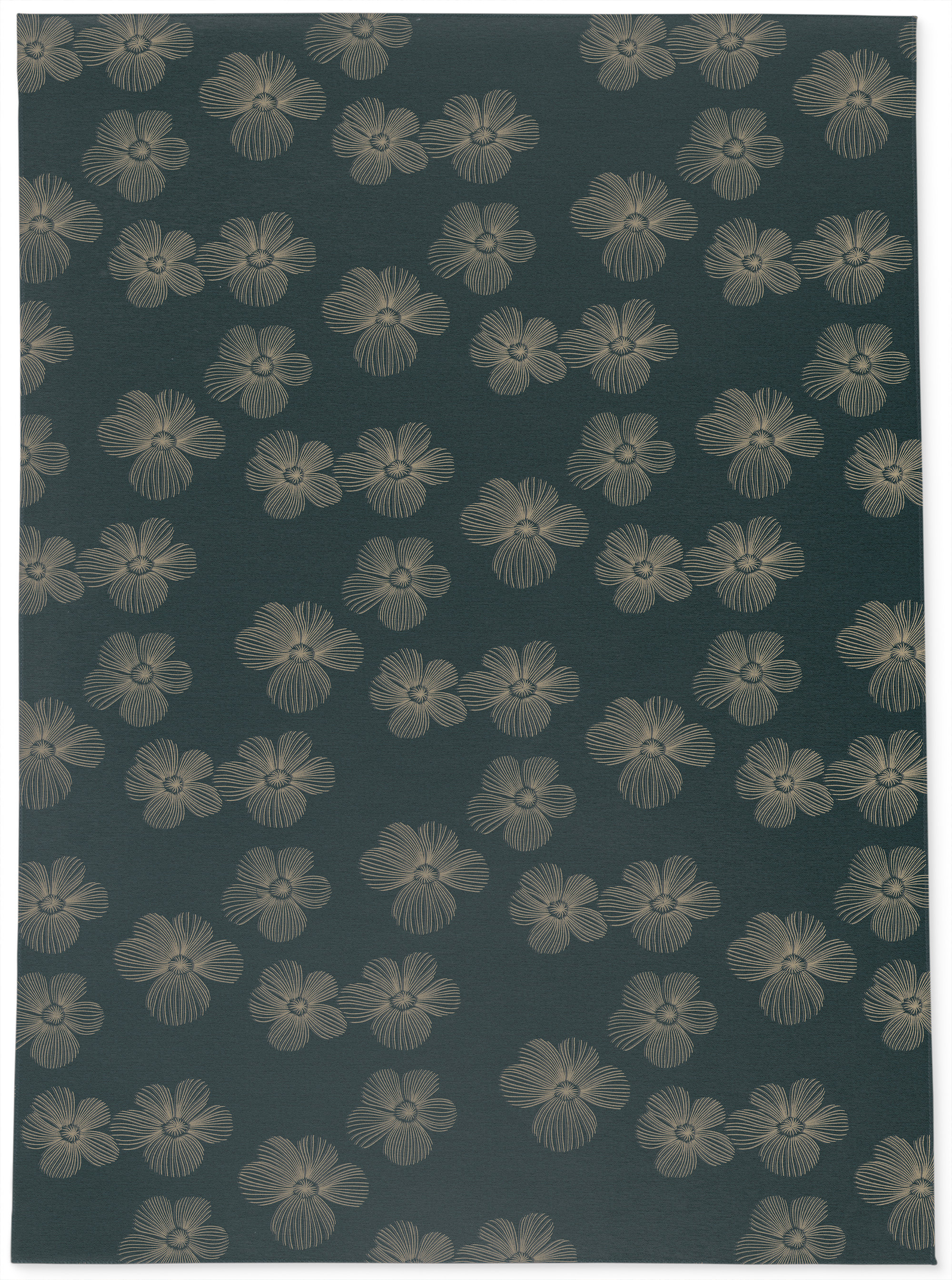 Gracie Oaks Aashini Floral Green/Ivory Area Rug | Wayfair