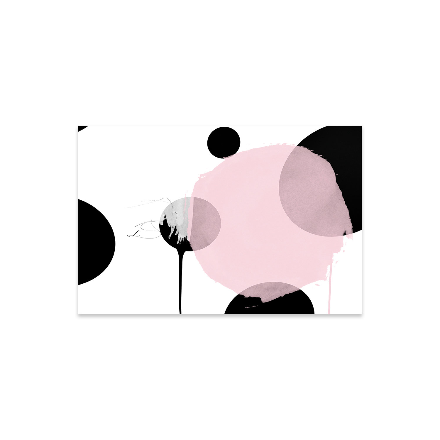 Ivy Bronx London Dot Print On Acrylic Glass | Wayfair