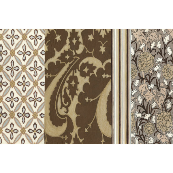 Latitude Vive Neutral Nouveau Panel I by Megan Meagher - Wrapped Canvas ...