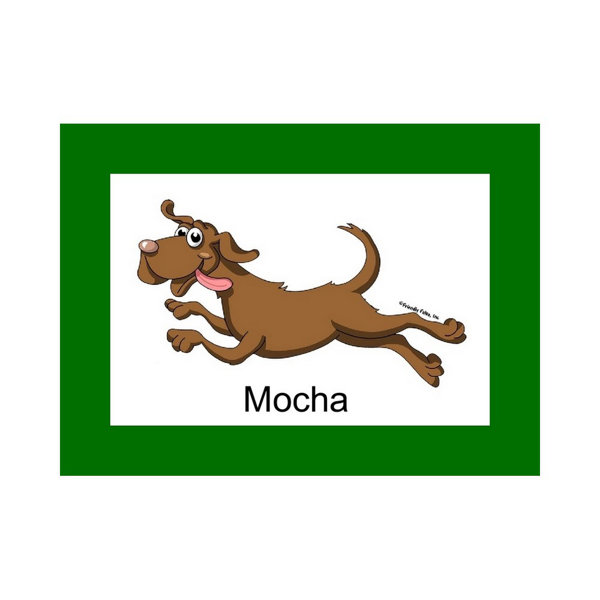 Printed Perfection Personalized Chocolate Lab Cartoon Caricature with a ...