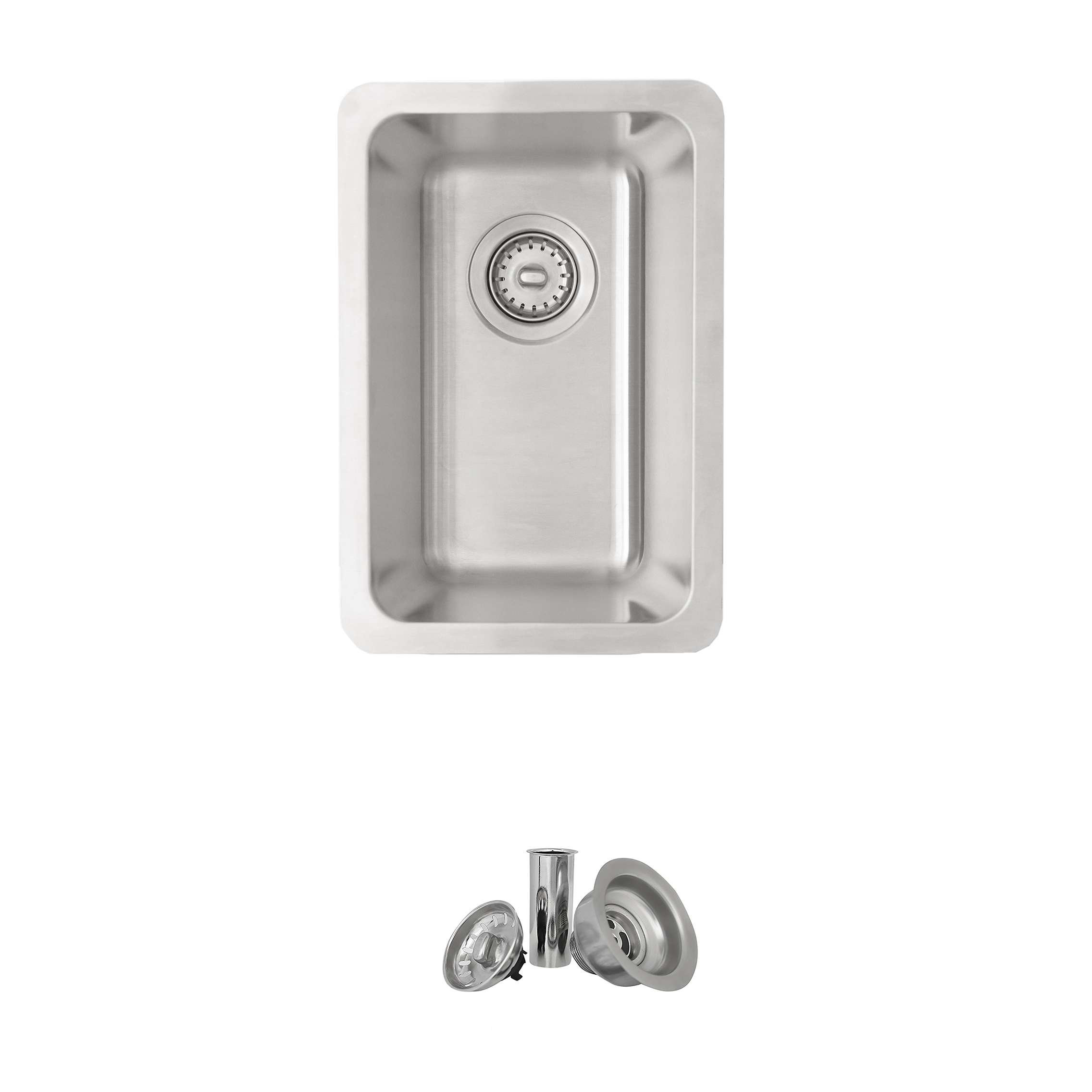 STYLISH Builder Stylish Undermount or Drop-In 12 1/2" Single Bowl ...