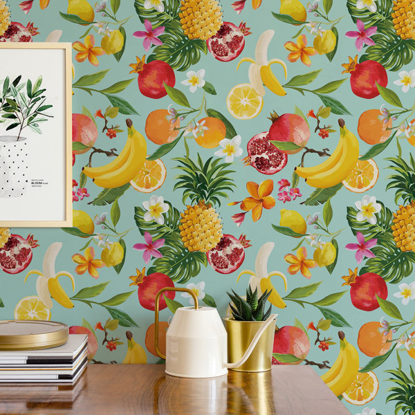Gracie Oaks Fresh Fruit Peel and Stick Wallpaper - Wayfair Canada