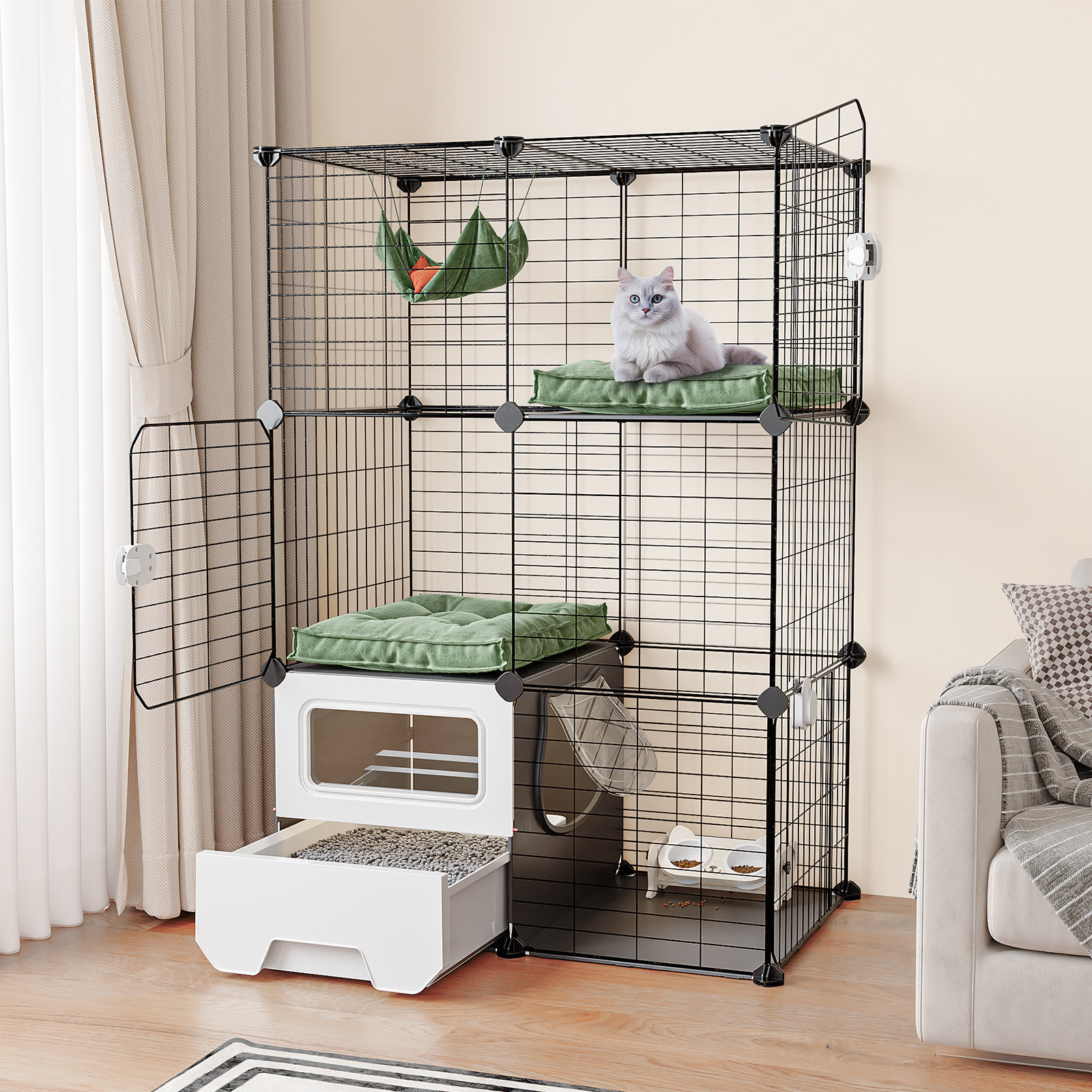 Tucker Murphy Pet™ Fardows Portable Cat Cage | Wayfair
