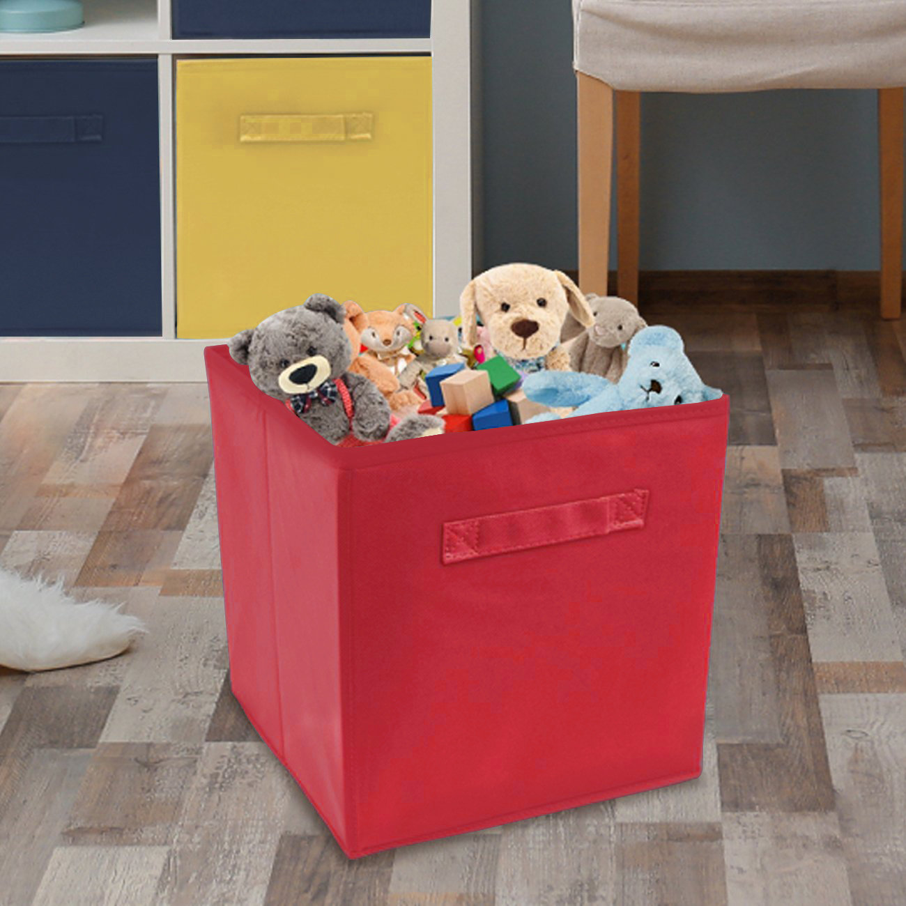 Latitude Run® Fabric Storage Cubes,Sturdy Collapsible Storage Bins ...