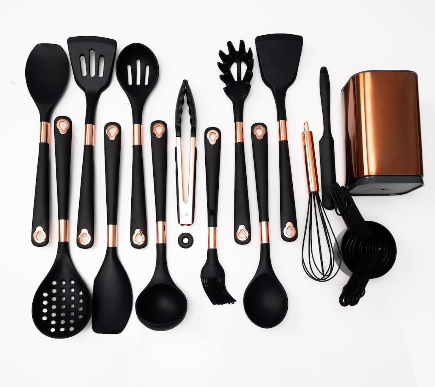 BLASIVE 24 Piece Cooking Utensil Set Non-Stick Silicone Cooking Kitchen ...
