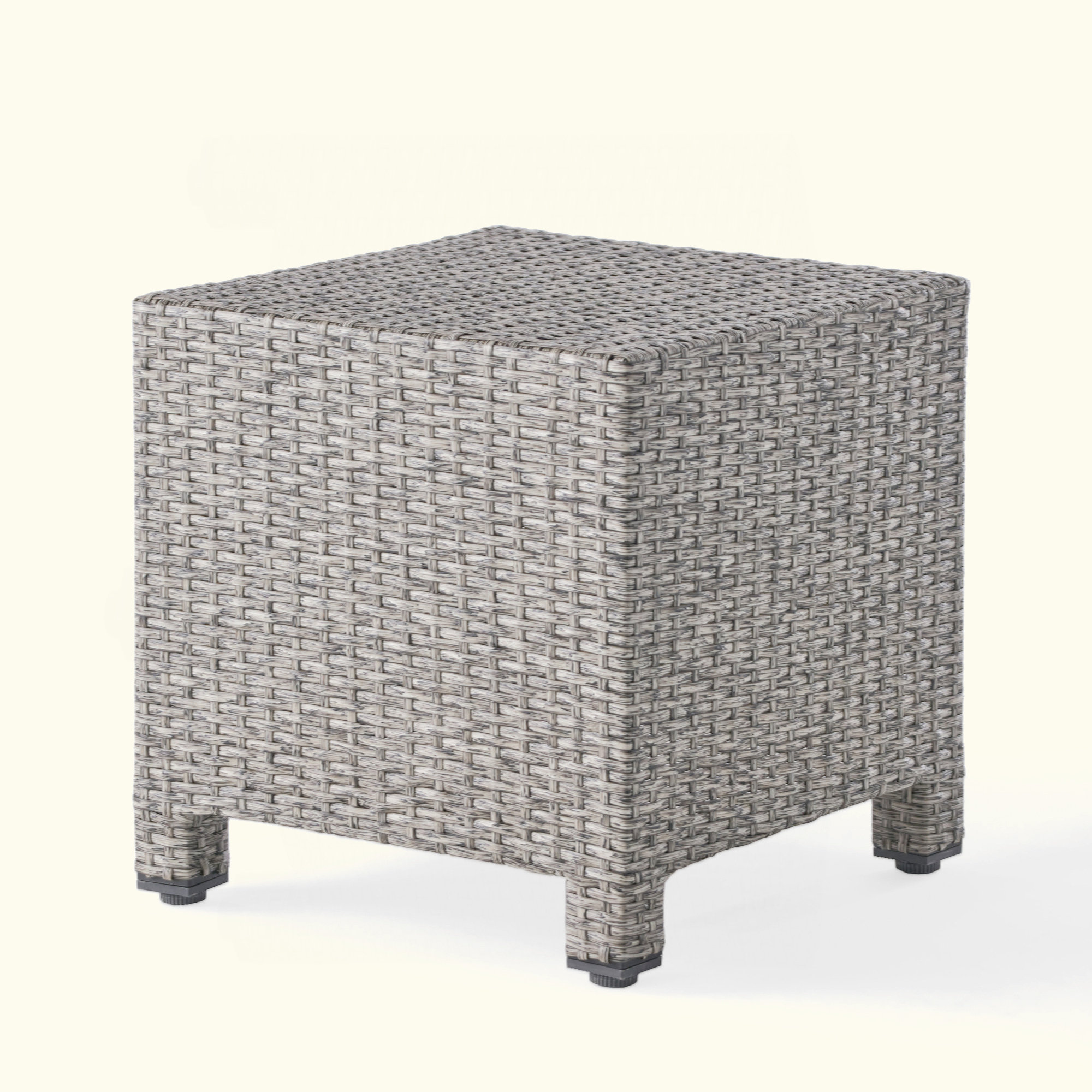 Ebern Designs Charming Polyethylene Rattan Accent Table For Versatile ...