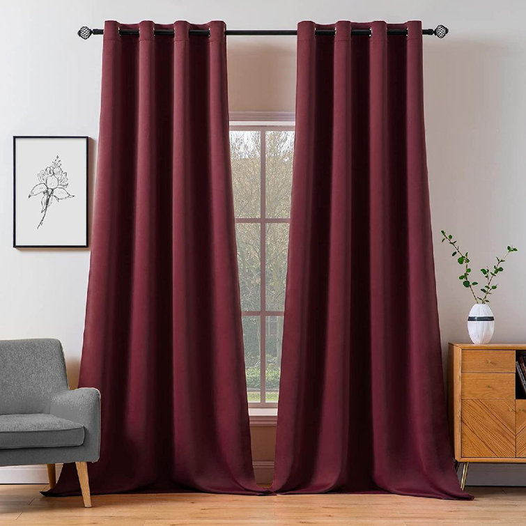 Eider & Ivory™ Saltspring Polyester Blackout Curtain Pair & Reviews ...