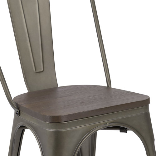 Sand & Stable Augustine Metal Stacking Side Chair & Reviews | Wayfair