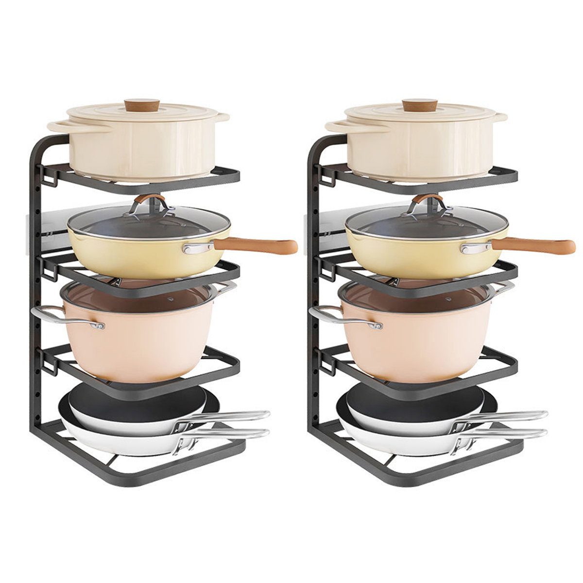 Prep & Savour Wall-mounted/Free-standing Pot Rack | Wayfair