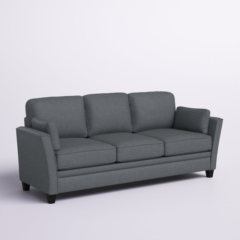 Lark Manor Alexane 81.5'' Modern Upholstered Flair Arm Couch Sofa ...