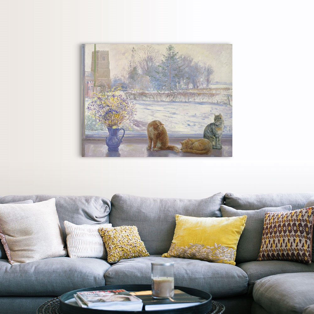Winston Porter Winter Prospect with Cats by Timothy Easton - Painting ...
