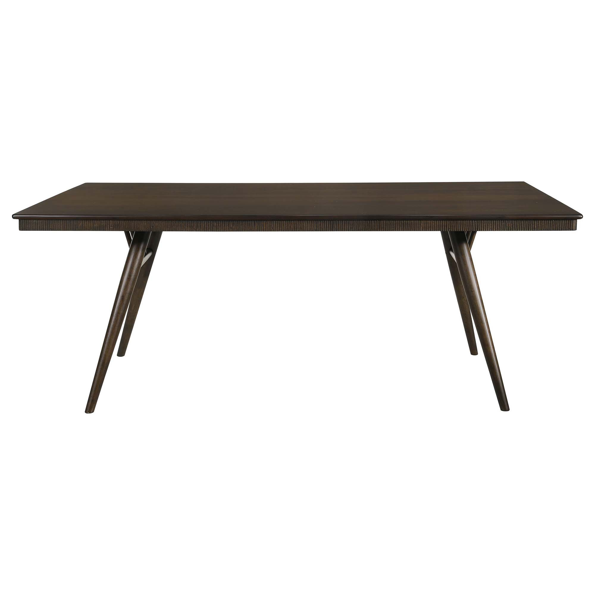 Latitude Run® Wes Dark Walnut Rectangular 80-inch Wood Dining Table ...