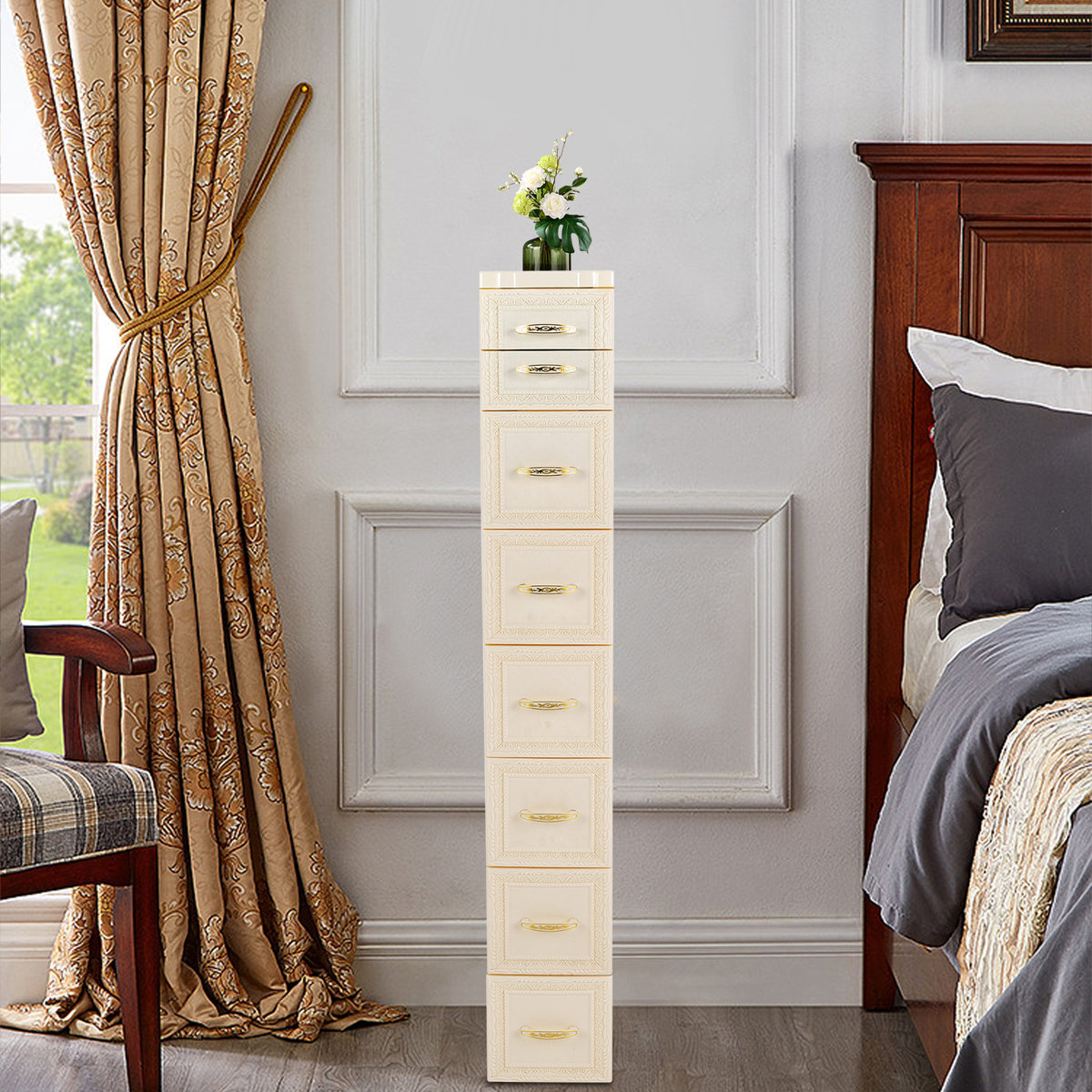 Rebrilliant Akiva 8 Drawer Storage Chest | Wayfair