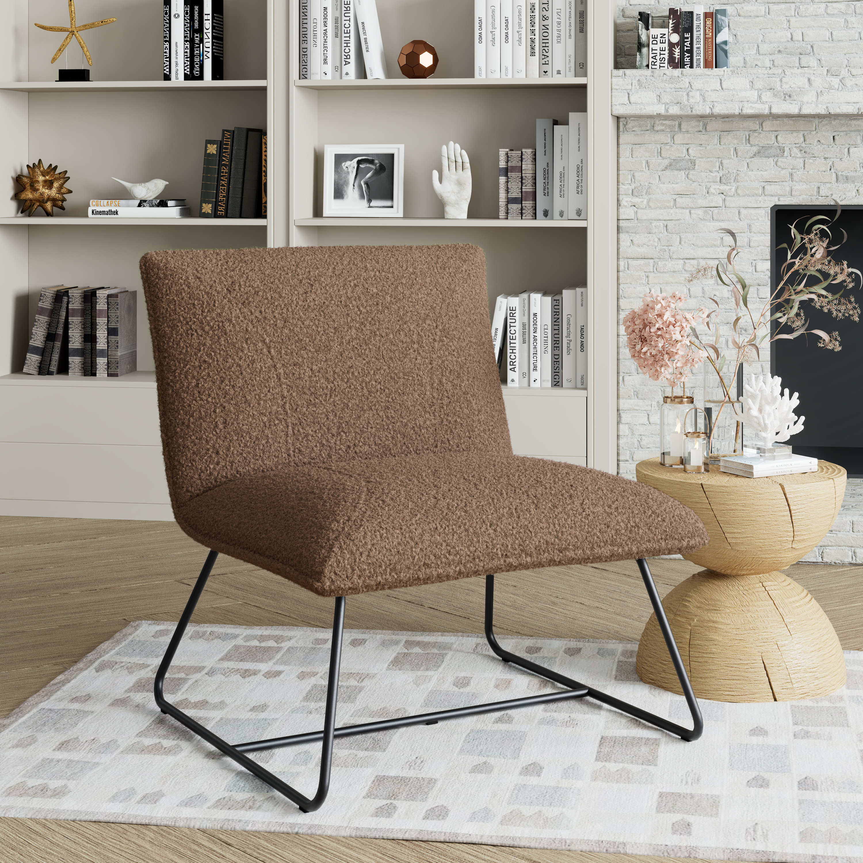 George Oliver Klara 28.35" W Velvet Slipper Chair & Reviews - Wayfair ...